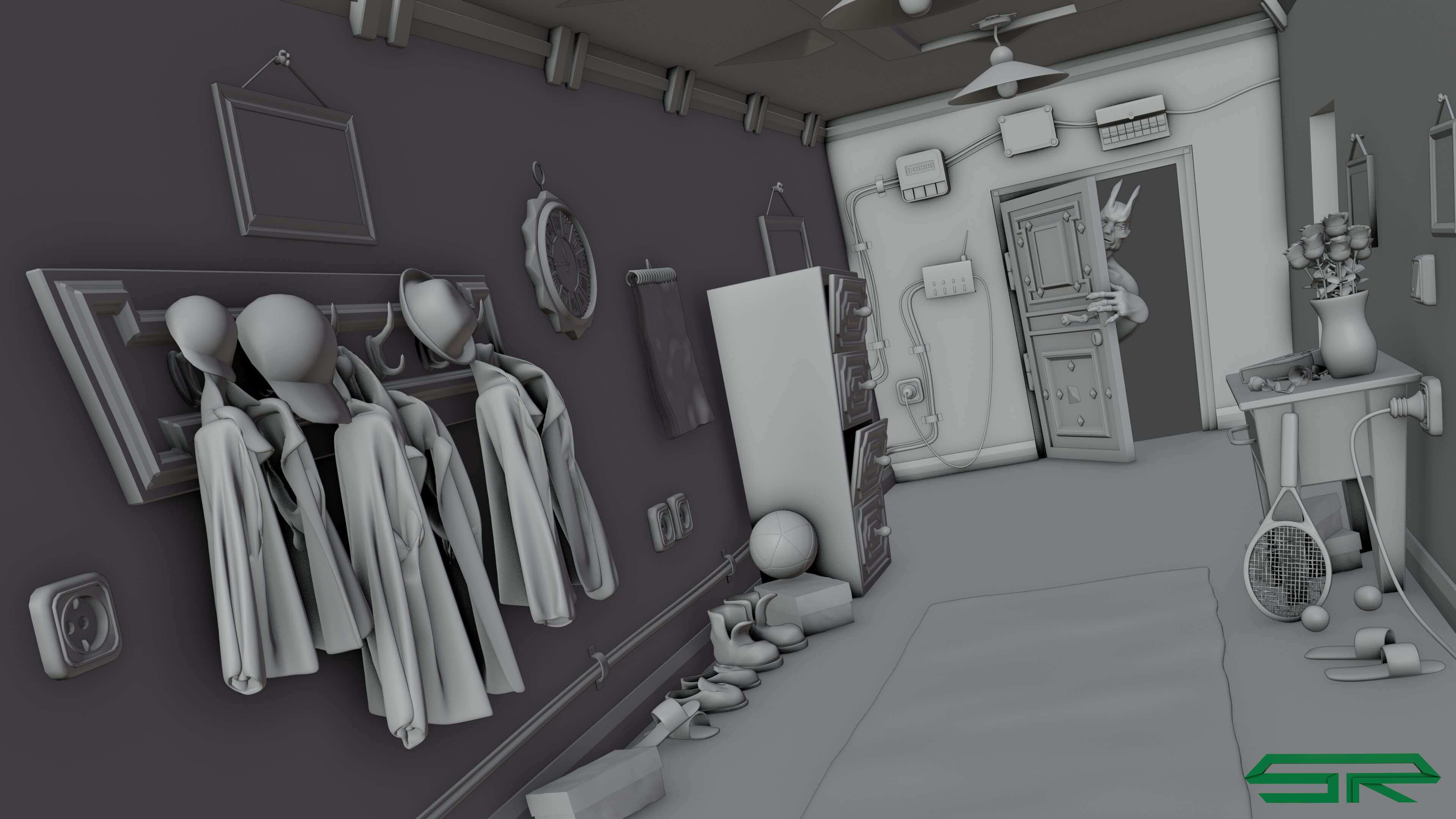 Close the door 3D Render, Digital Art by Sorian Romeo