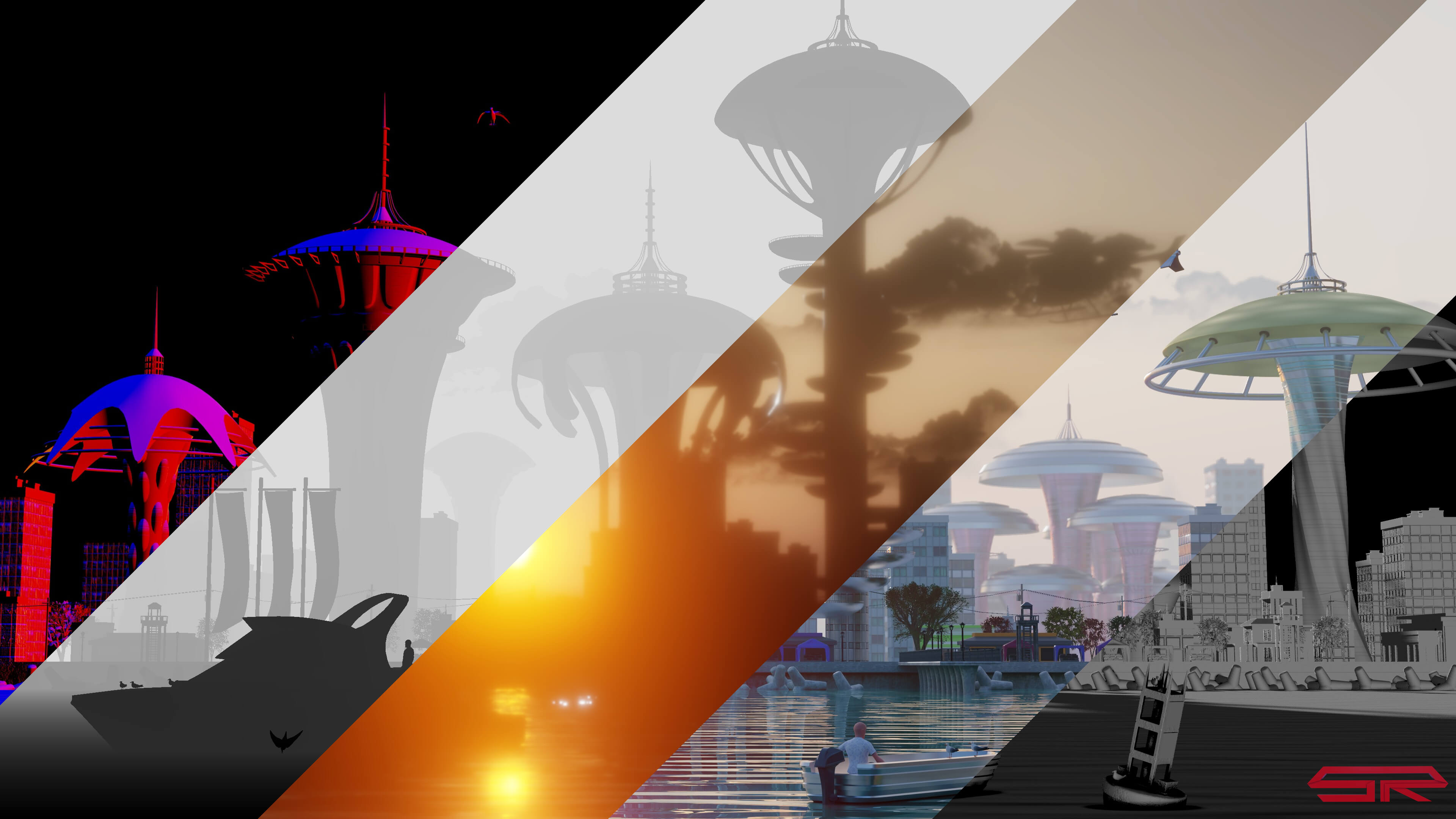 Future city 3D Render, Digital Art by Sorian Romeo