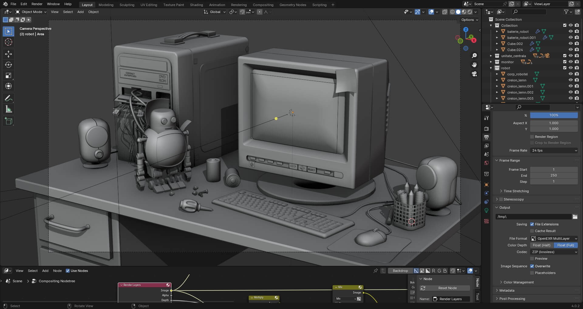 Robot reboot 3D Render, Digital Art by Sorian Romeo
