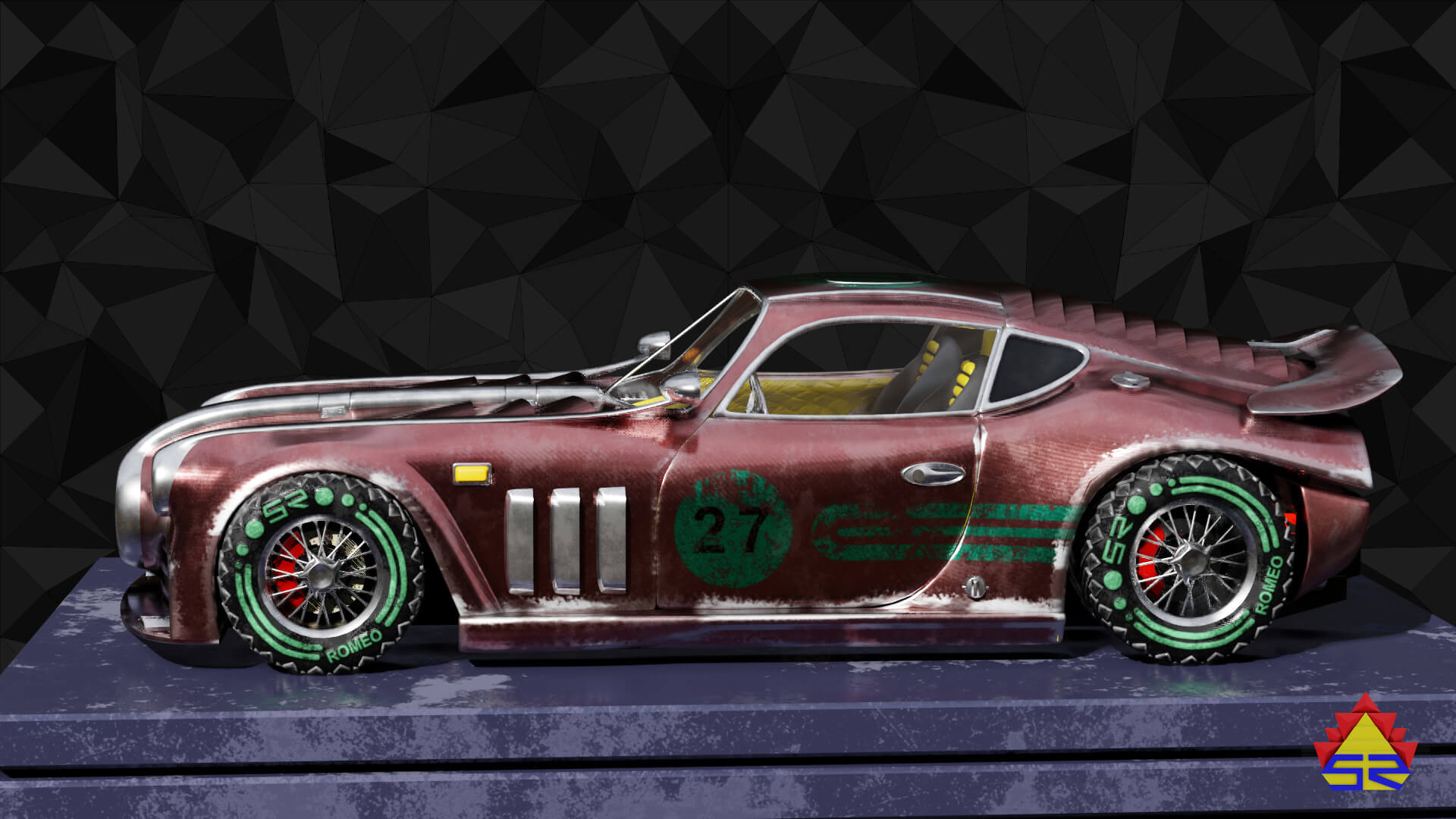 Supercar Nostalgia 3D Render, Digital Art by Sorian Romeo