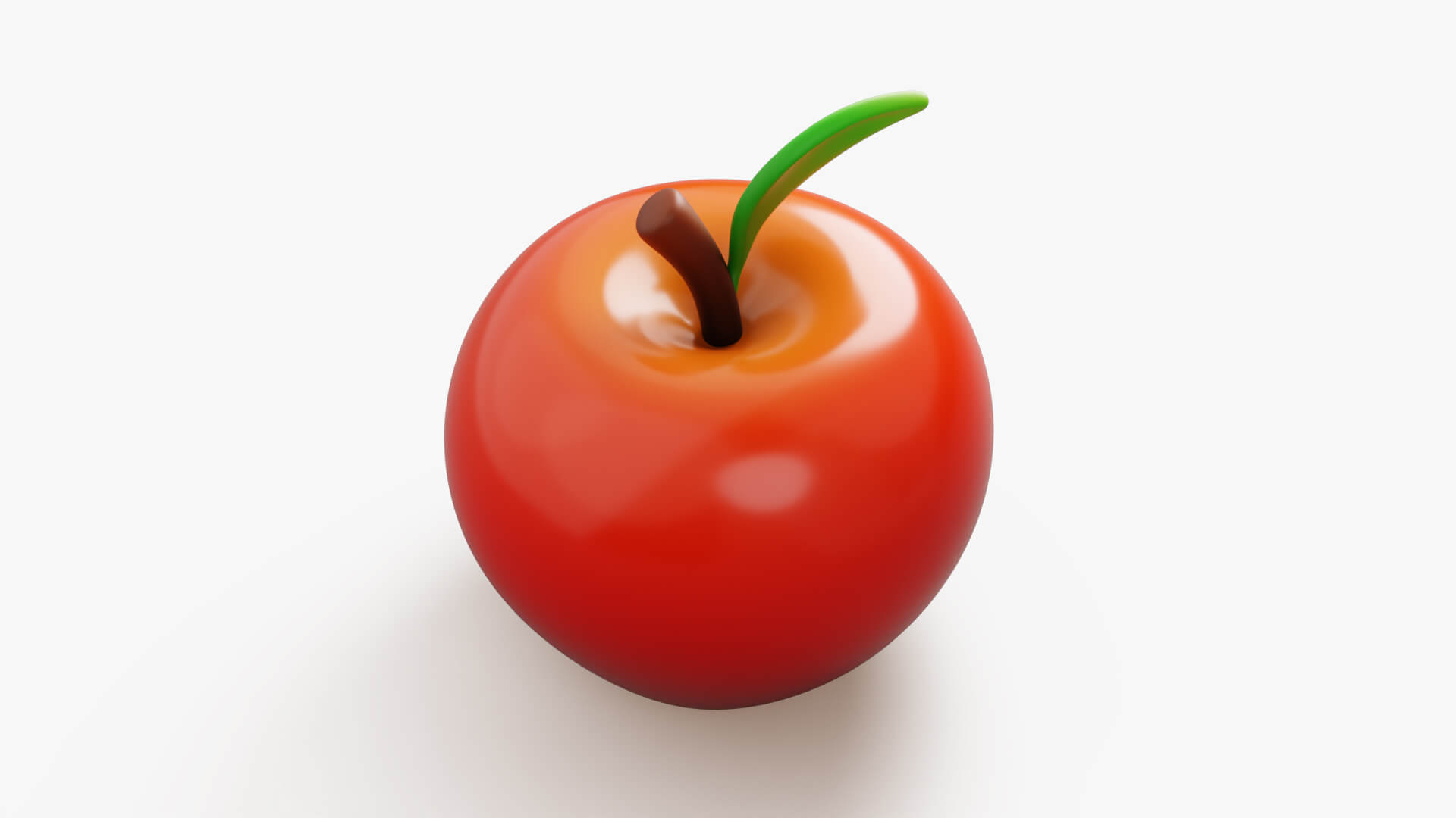 Apple Fruit Stylized - 3D Model by SoulDELF