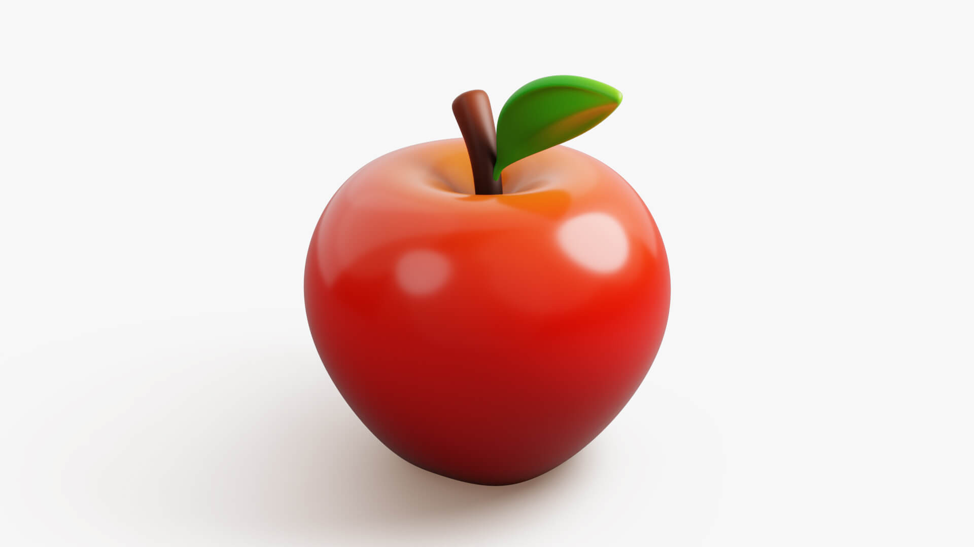 Apple Fruit Stylized - 3D Model by SoulDELF