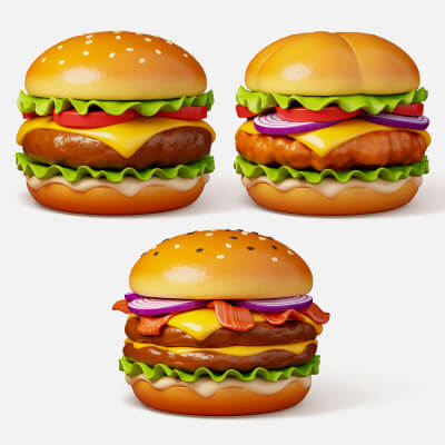 Burger Trio Pack by SoulDELF