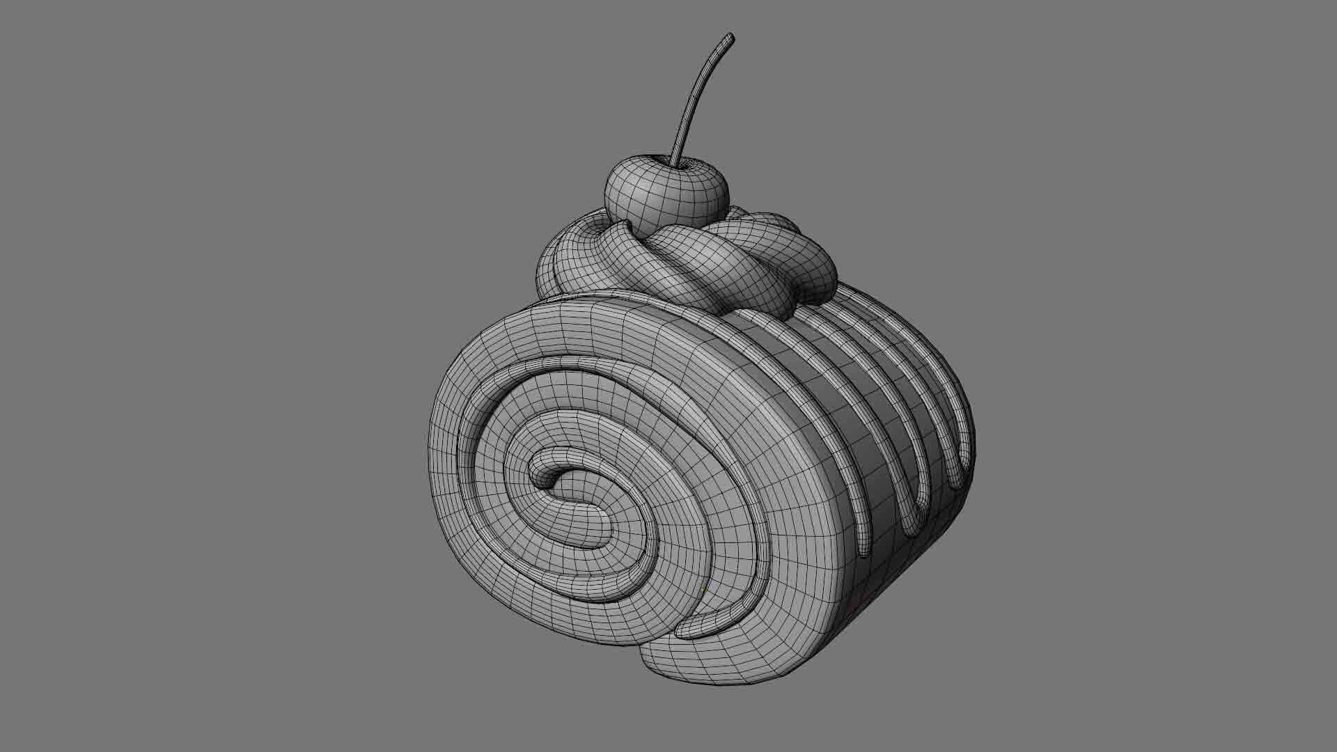 Cake Roll Stylized - 3D Model by SoulDELF