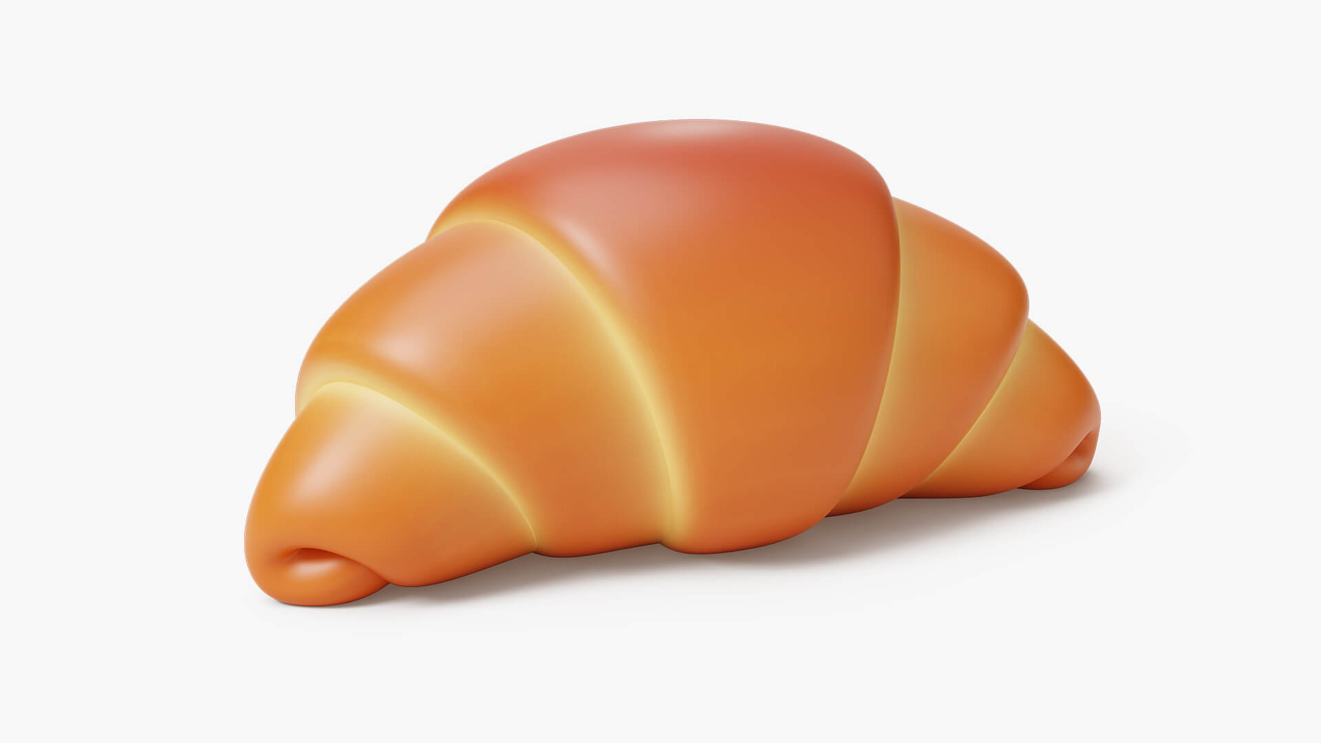 Croissant Stylized - 3D Model by SoulDELF