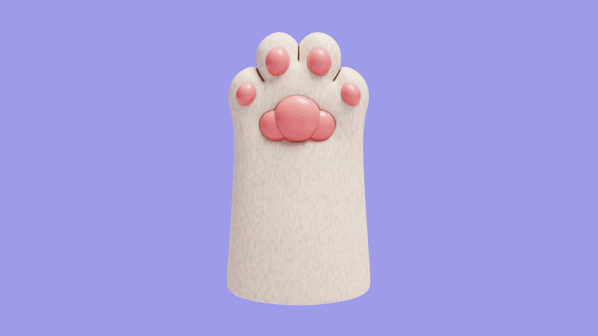Cute Stylized Cat Paws - 3D Model by SoulDELF