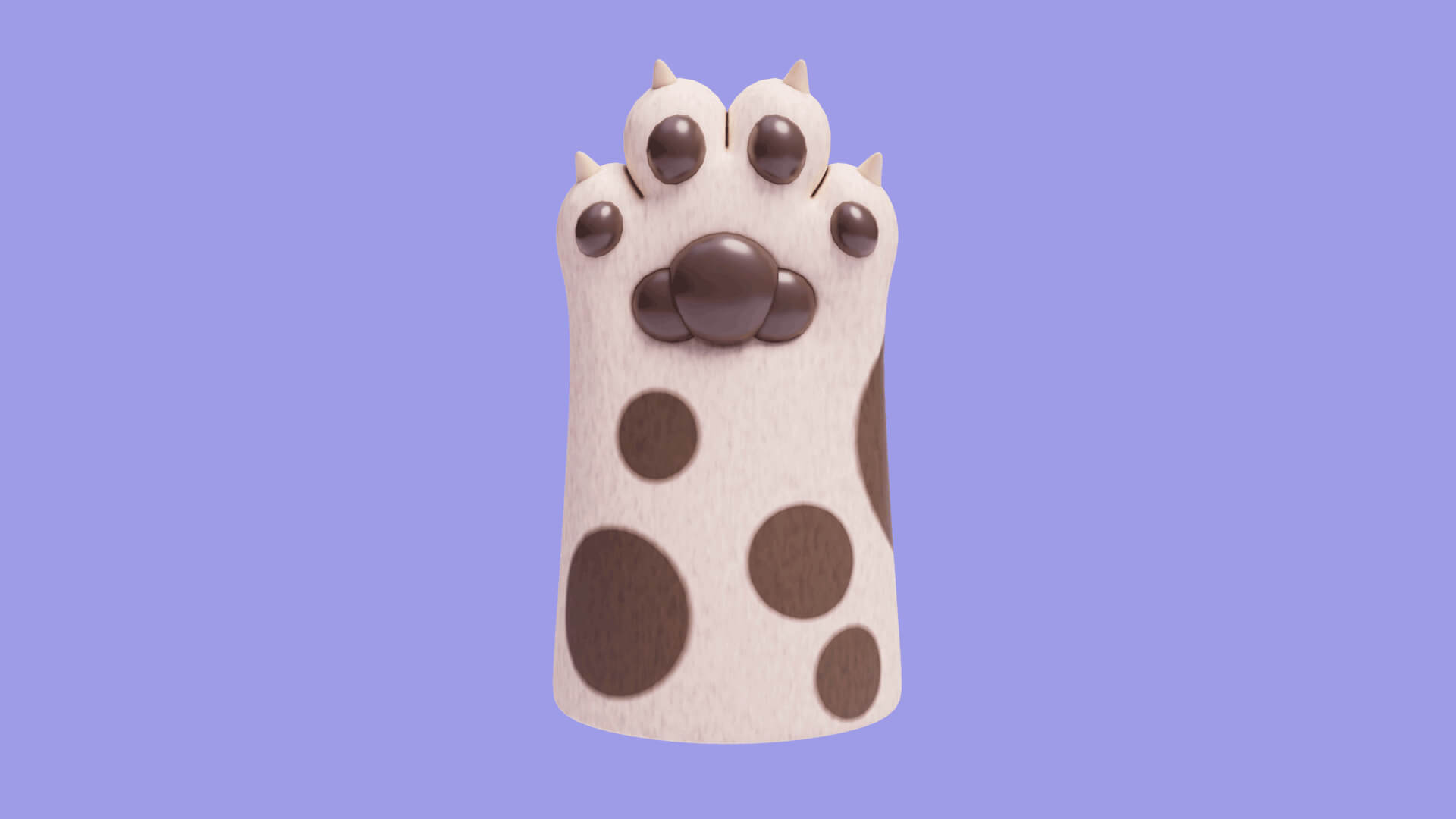 Cute Stylized Cat Paws - 3D Model by SoulDELF