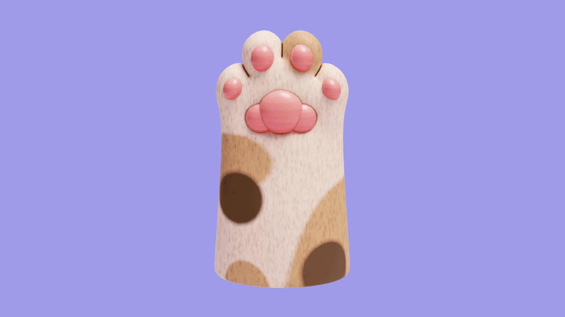 Cute Stylized Cat Paws - 3D Model by SoulDELF