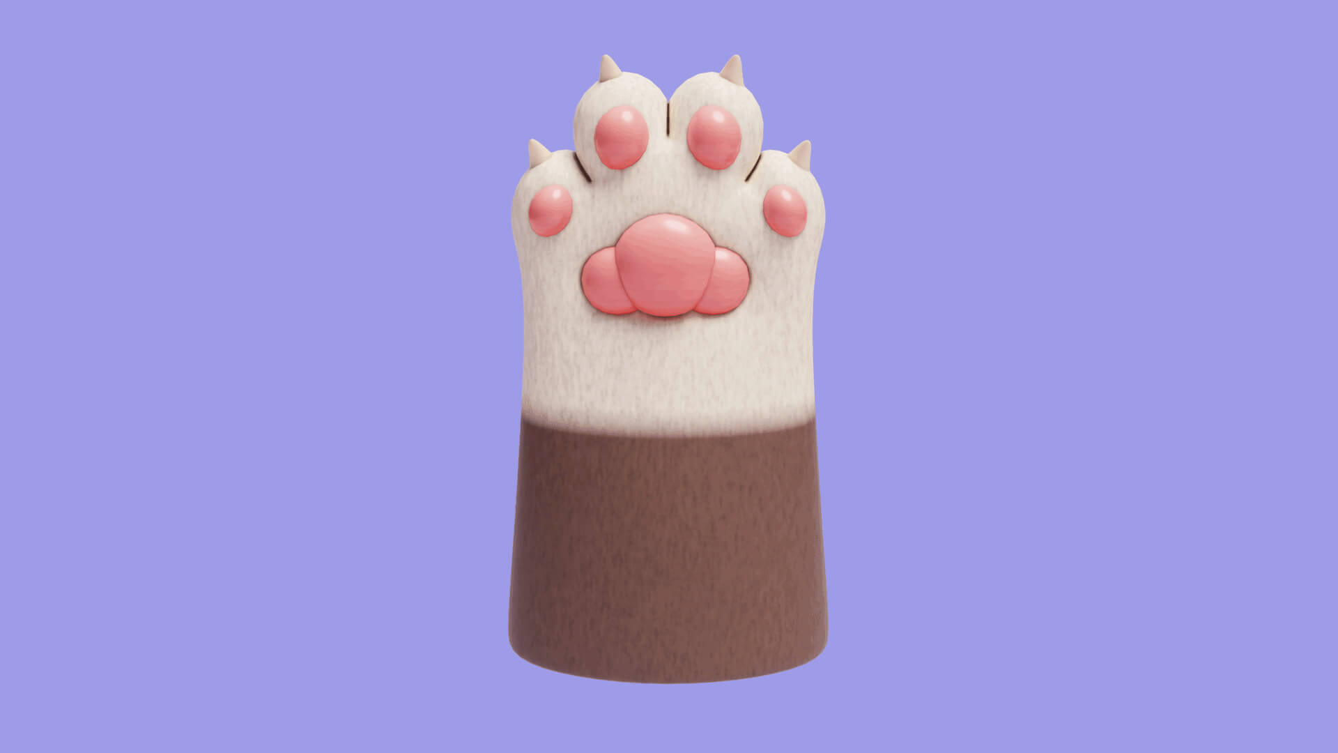 Cute Stylized Cat Paws - 3D Model by SoulDELF