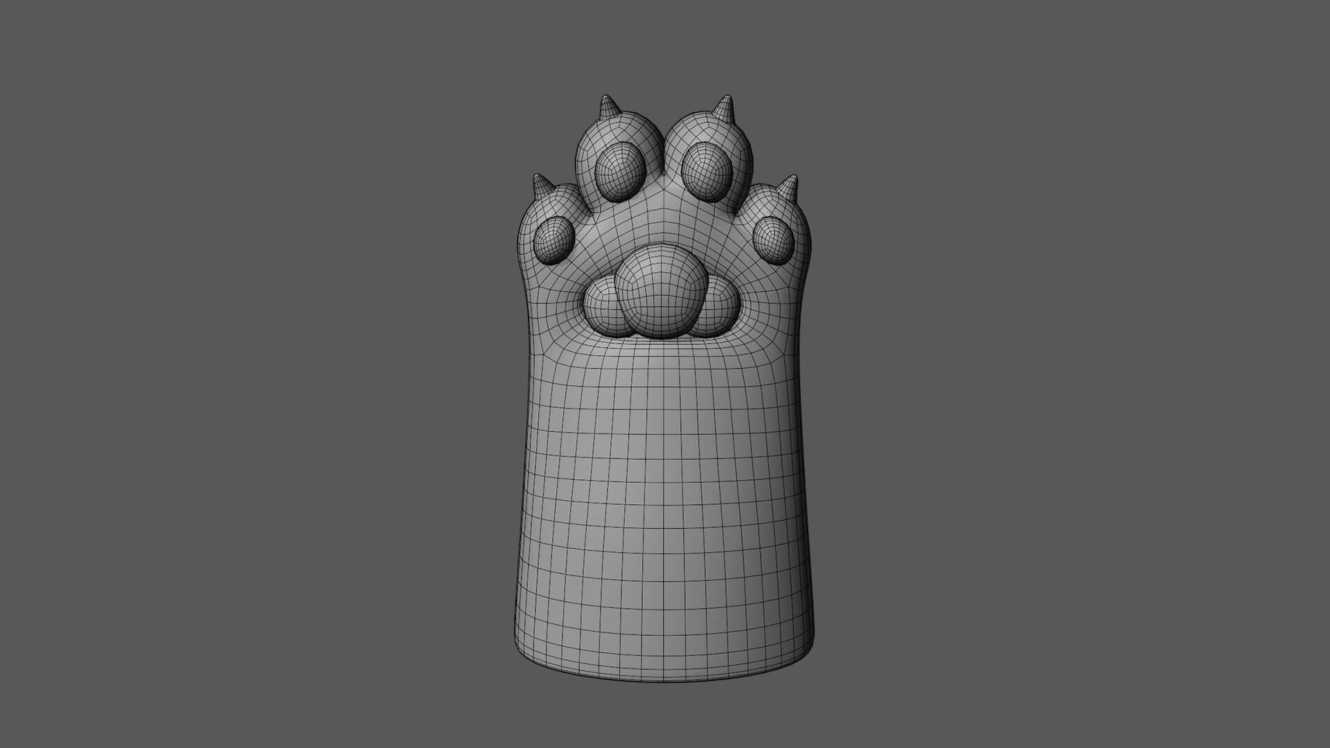 Cute Stylized Cat Paws - 3D Model by SoulDELF