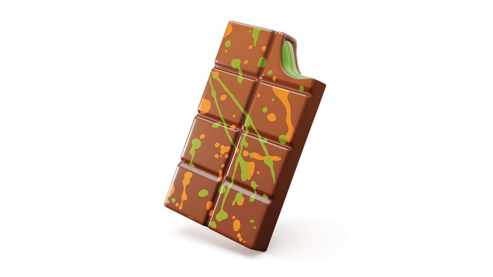 Dubai Chocolate Bar Stylized - 3D Model by SoulDELF
