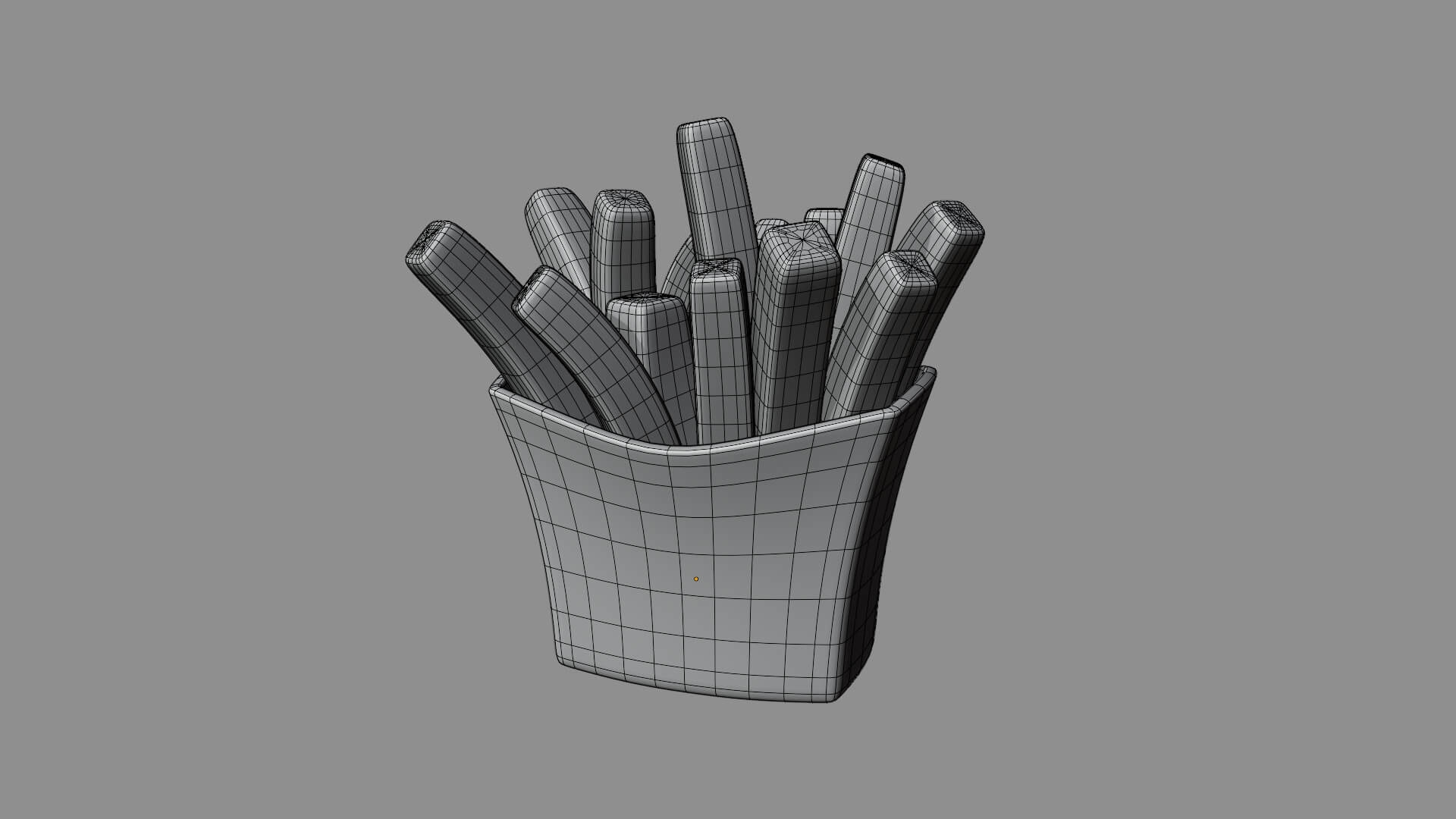 French Fries Stylized - 3D Model by SoulDELF
