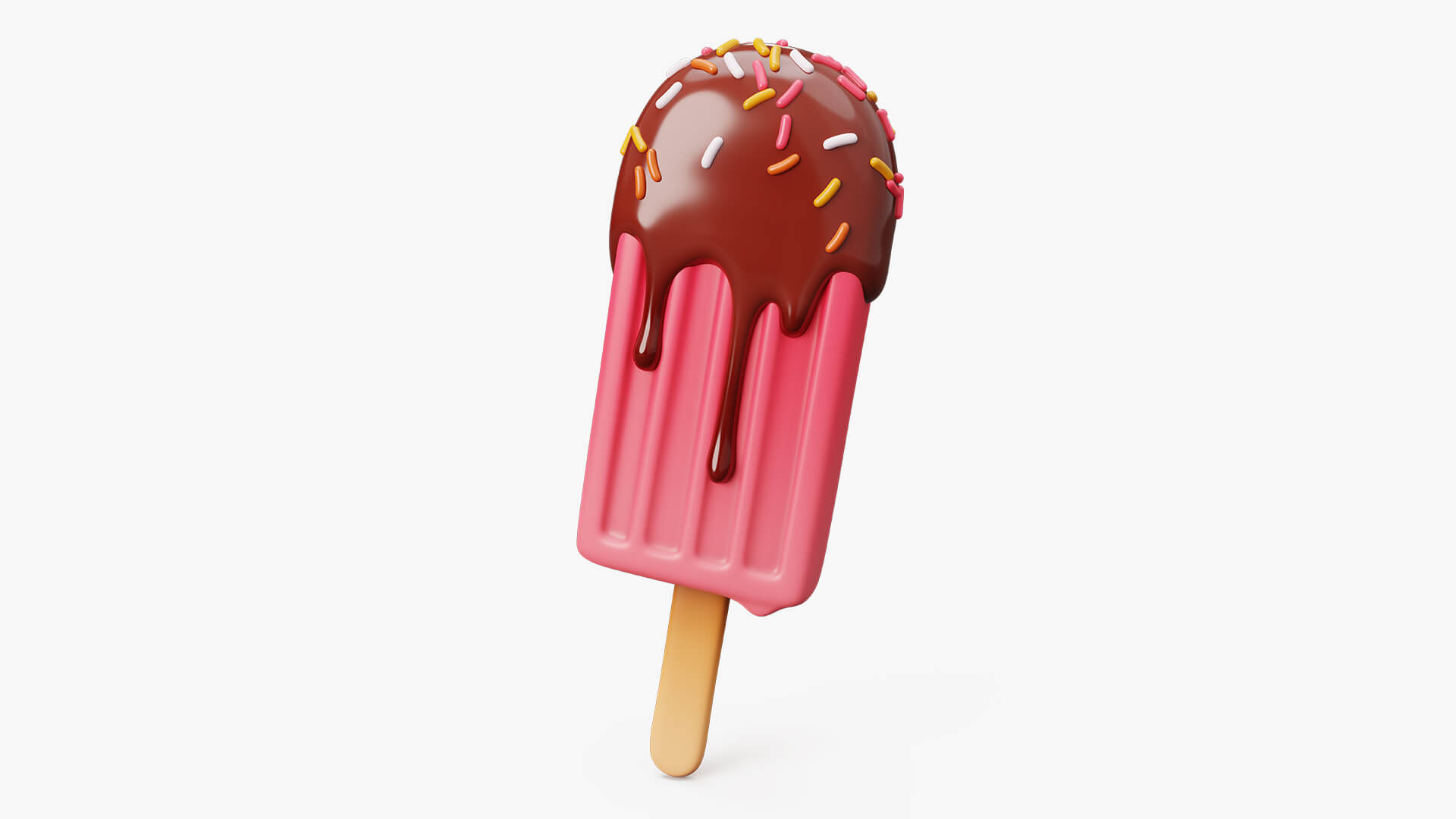Ice Cream Popsicle Stylized - 3D Model by SoulDELF