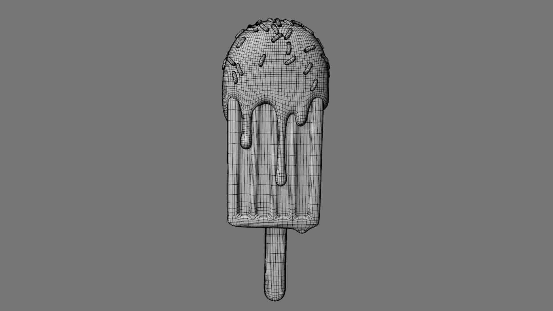 Ice Cream Popsicle Stylized - 3D Model by SoulDELF