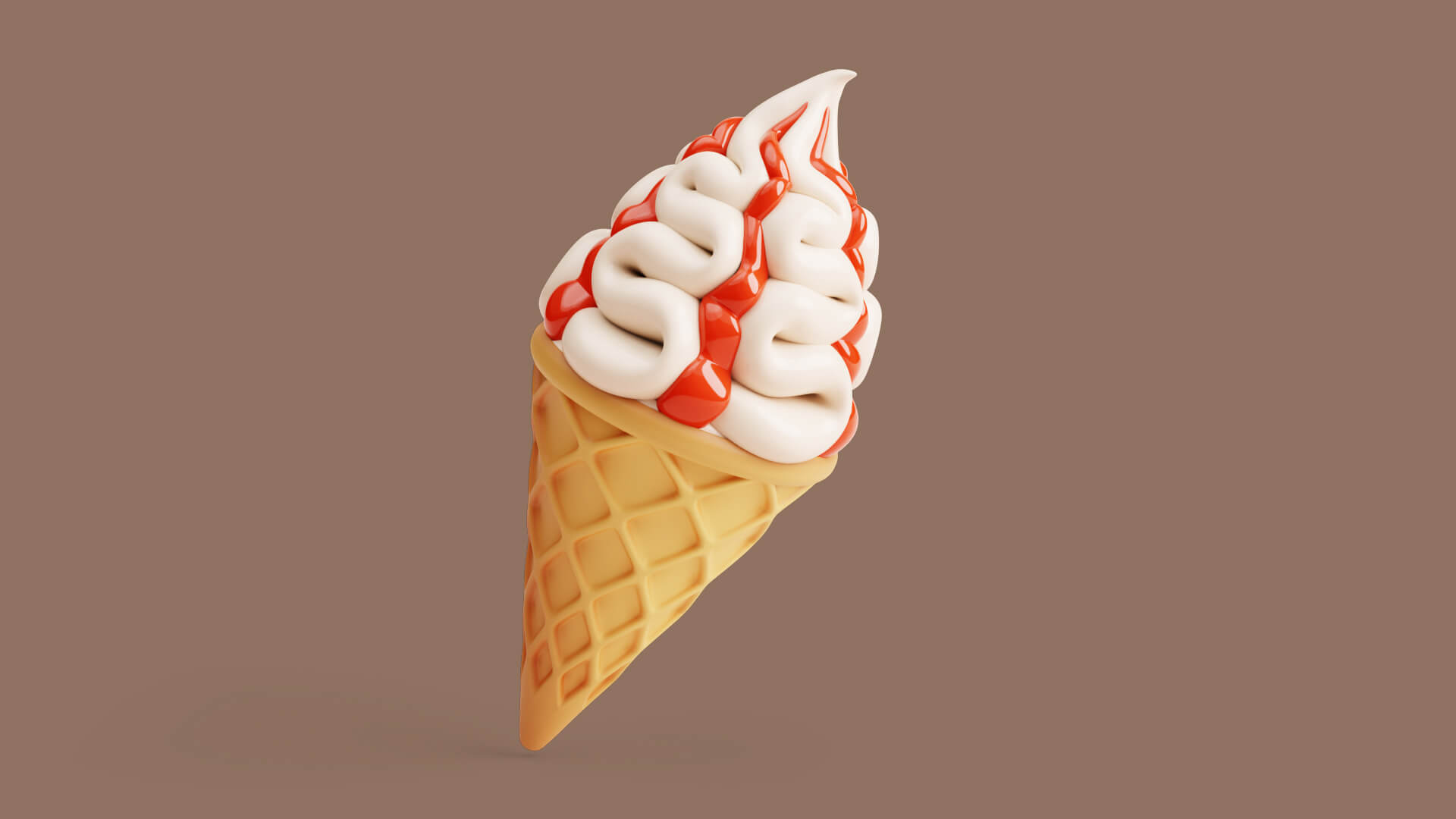 Ice Cream Stylized - 3D Model by SoulDELF