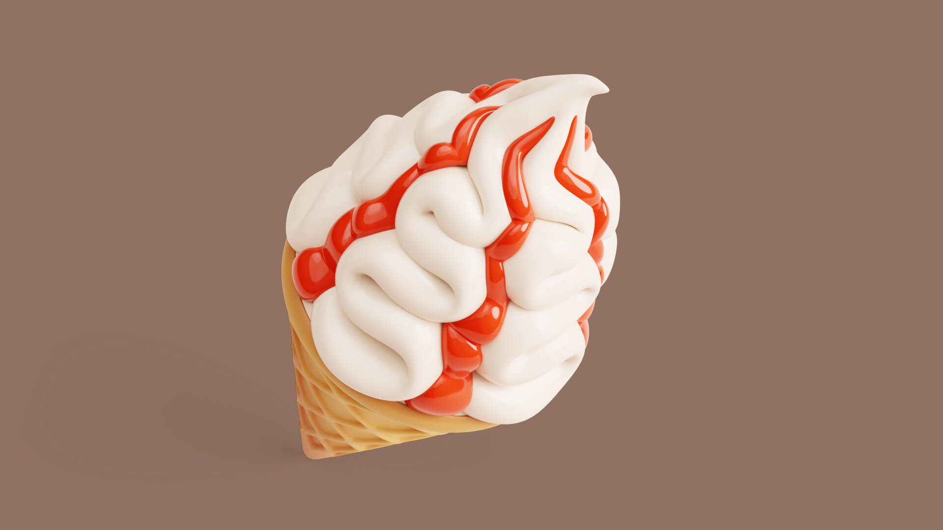 Ice Cream Stylized - 3D Model by SoulDELF