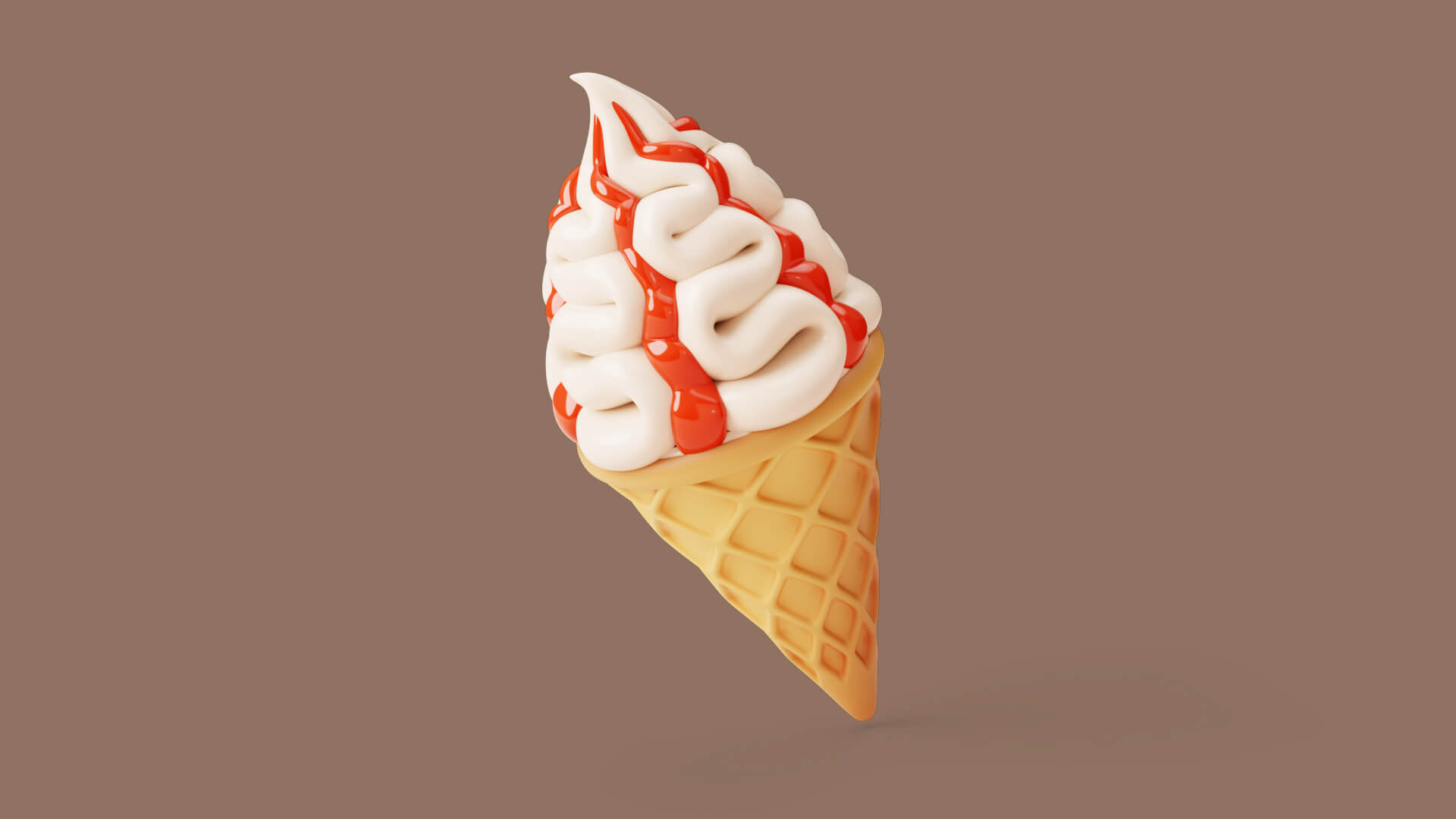 Ice Cream Stylized - 3D Model by SoulDELF
