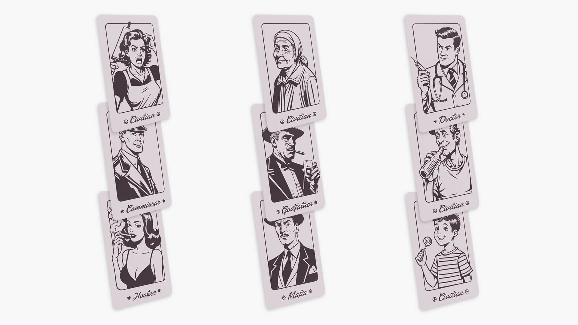 Mafia Game Cards - 3D Model by SoulDELF