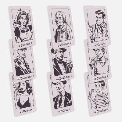Mafia Game Cards - 3D Model by SoulDELF