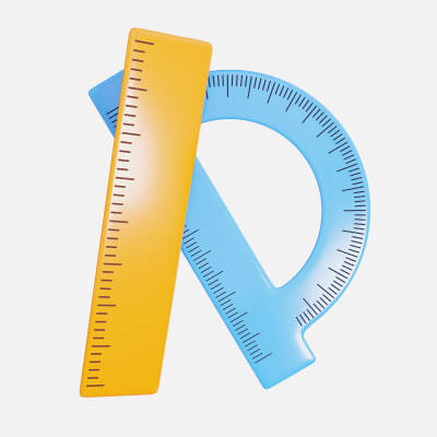 Measuring Rulers Set - 3D Model by SoulDELF