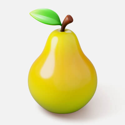 Pear Fruit Stylized - 3D Model by SoulDELF
