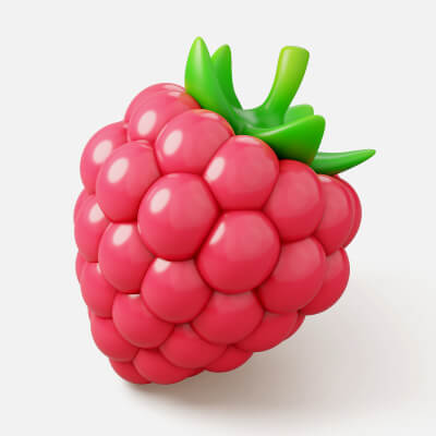 Raspberry Stylized - 3D Model by SoulDELF