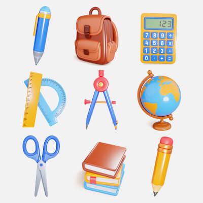 School Supplies Pack by SoulDELF