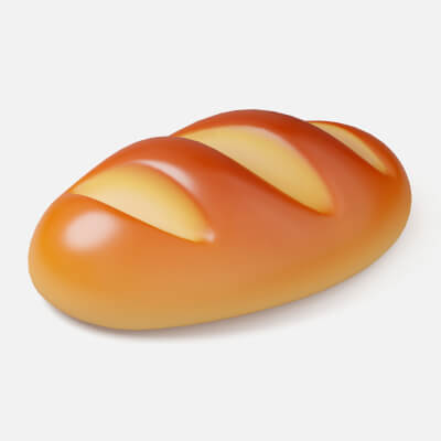 Stylized Bread Loaf - 3D Model by SoulDELF