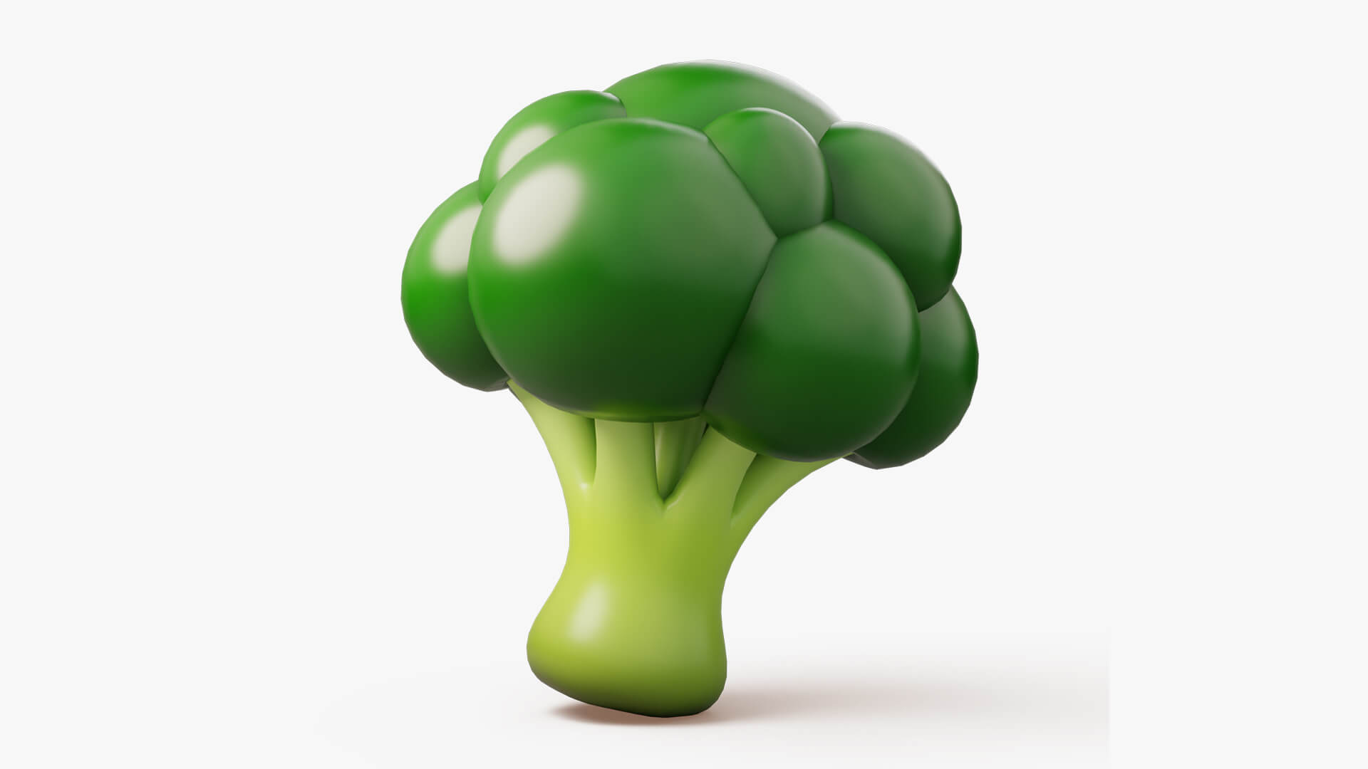 Stylized Broccoli - 3D Model by SoulDELF