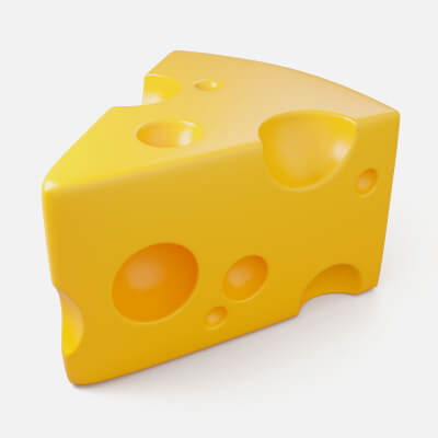 Uv Mapped Models | Food And Drinks | Cheese | RenderHub