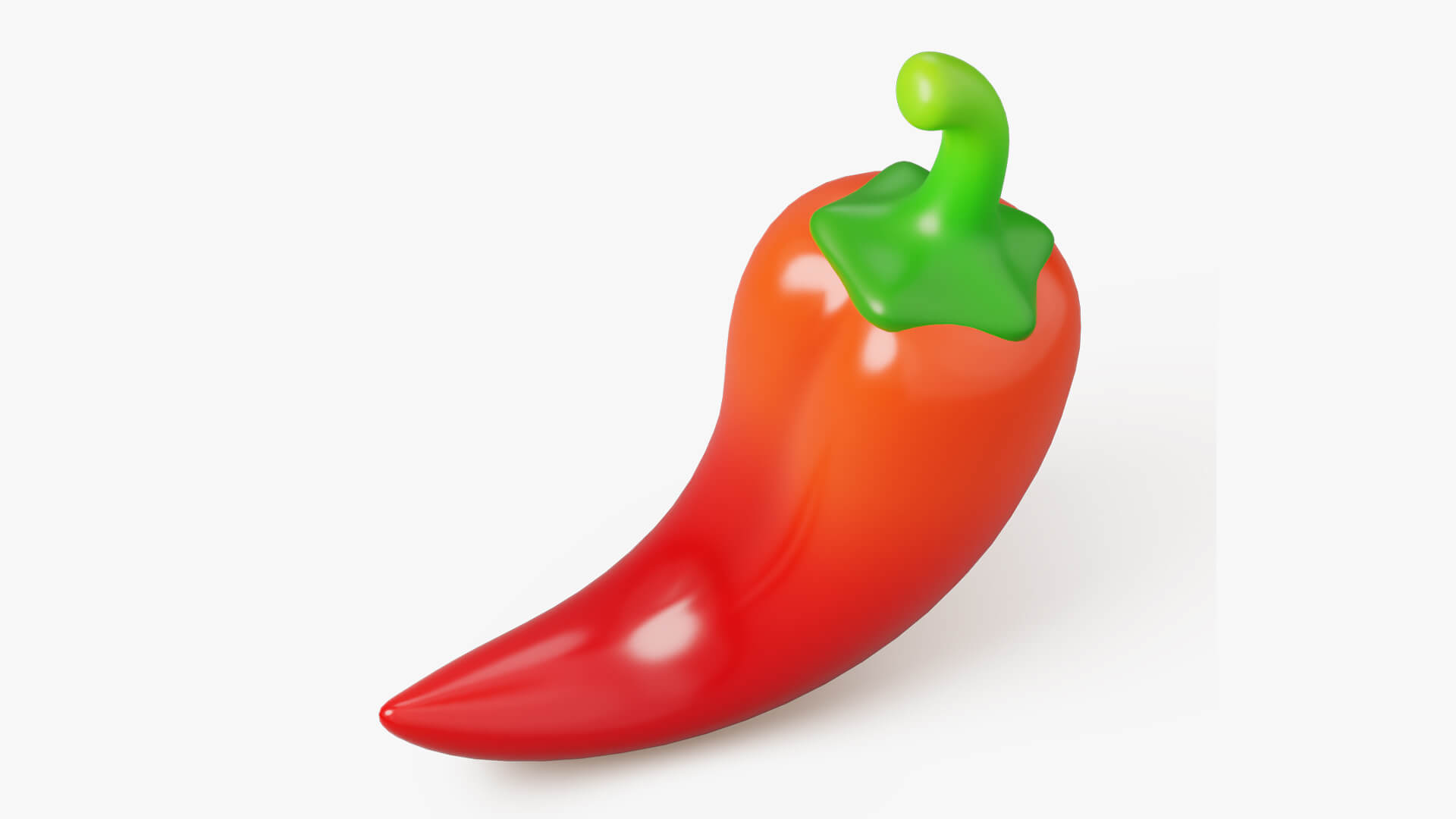 Stylized Chili Pepper - 3D Model by SoulDELF