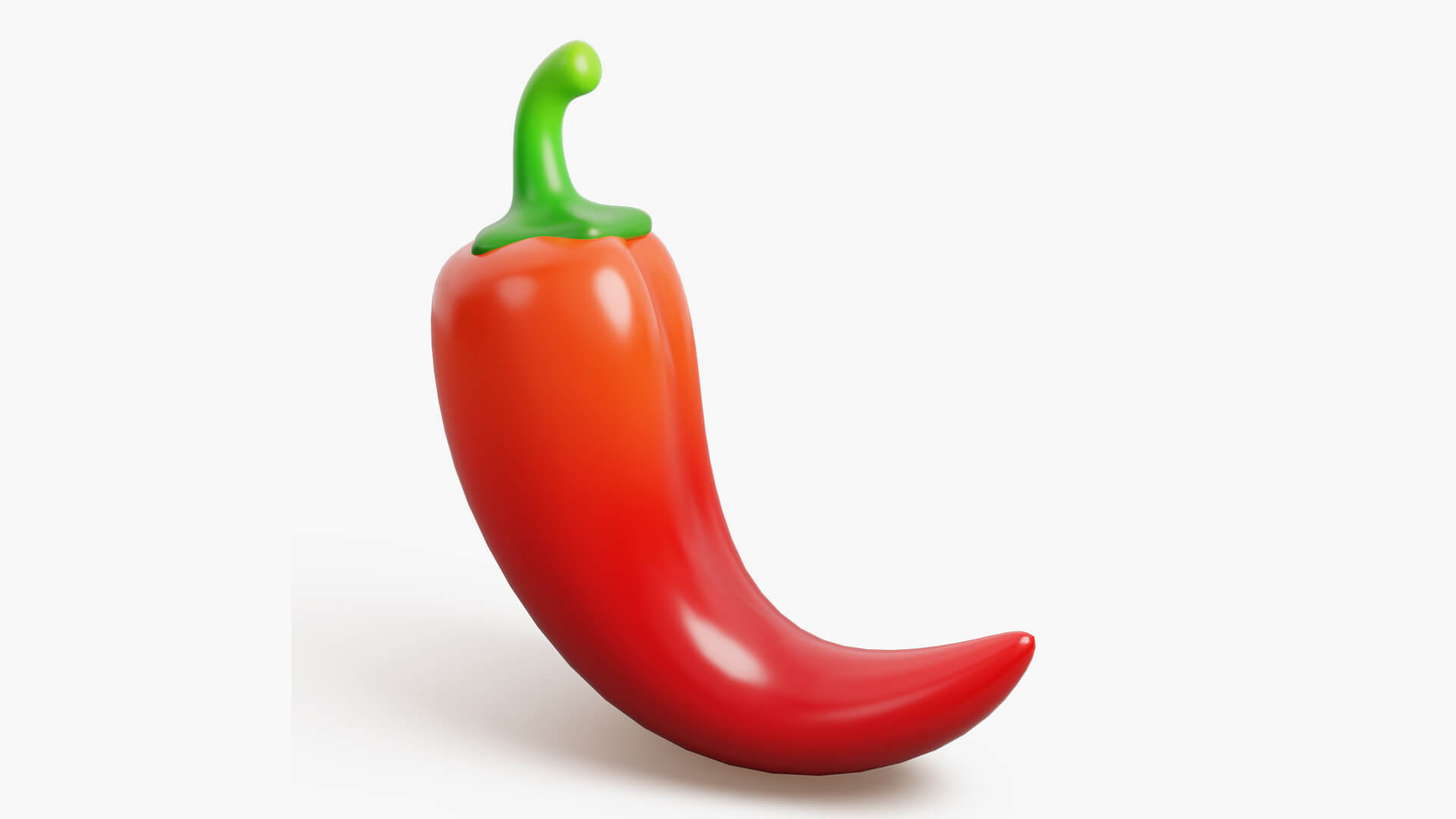 Stylized Chili Pepper - 3D Model by SoulDELF