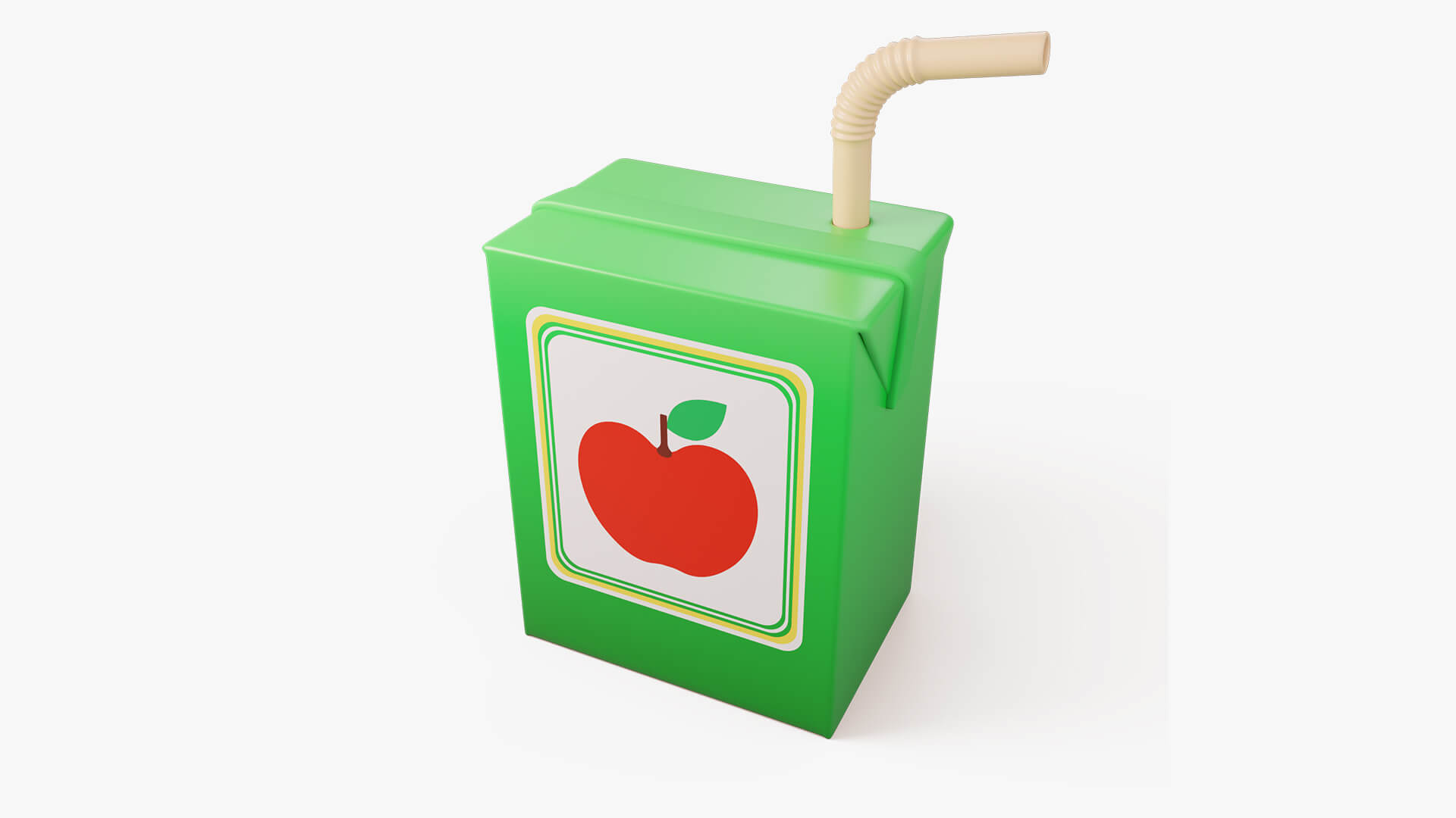 Stylized Juice Box - 3D Model by SoulDELF