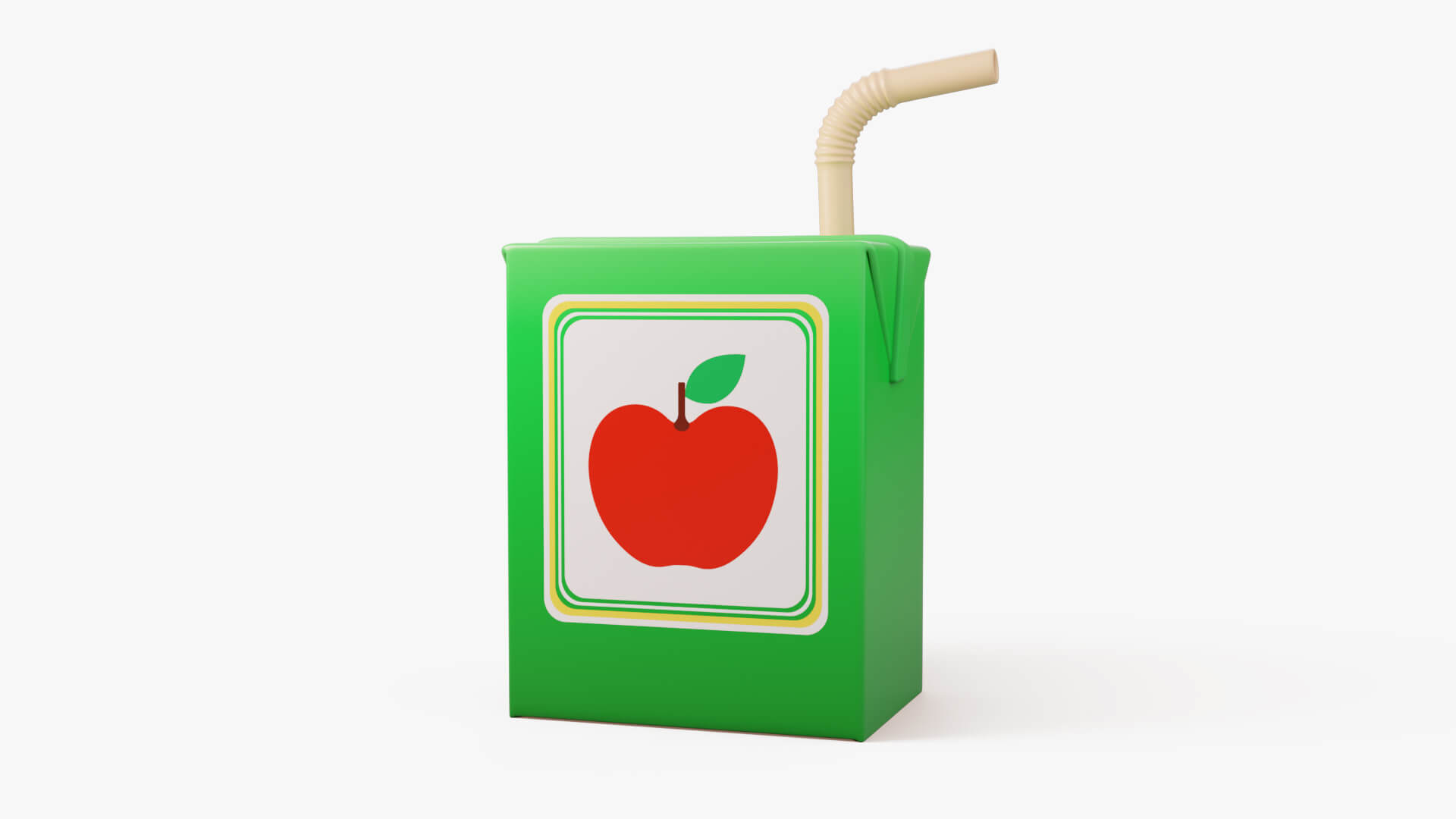 Stylized Juice Box - 3D Model by SoulDELF