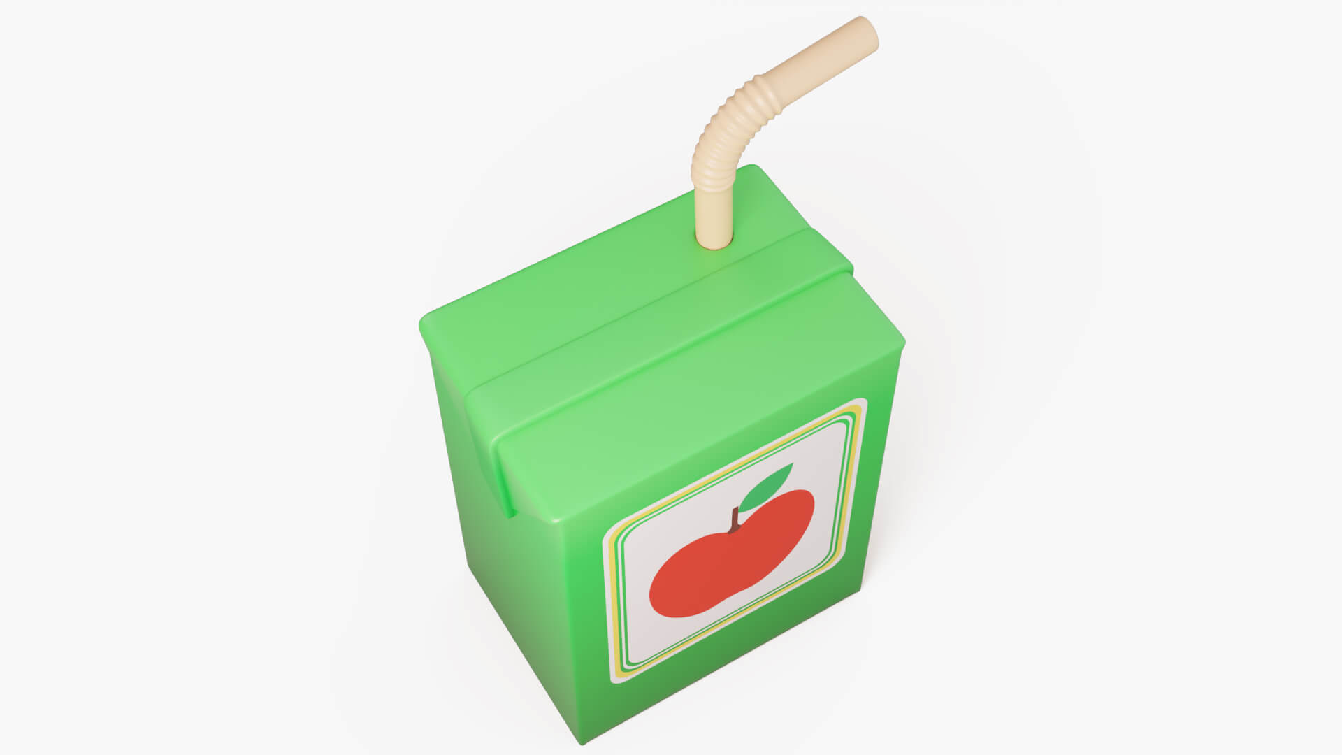 Stylized Juice Box - 3D Model by SoulDELF