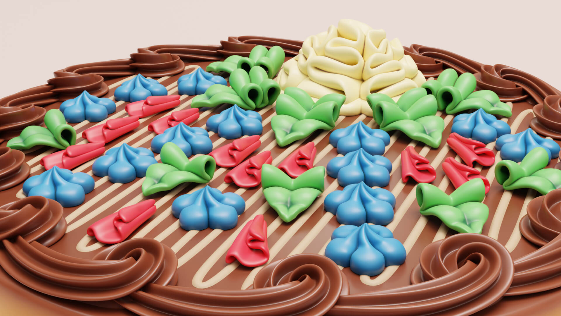 Stylized Kyiv Cake - 3D Model by SoulDELF