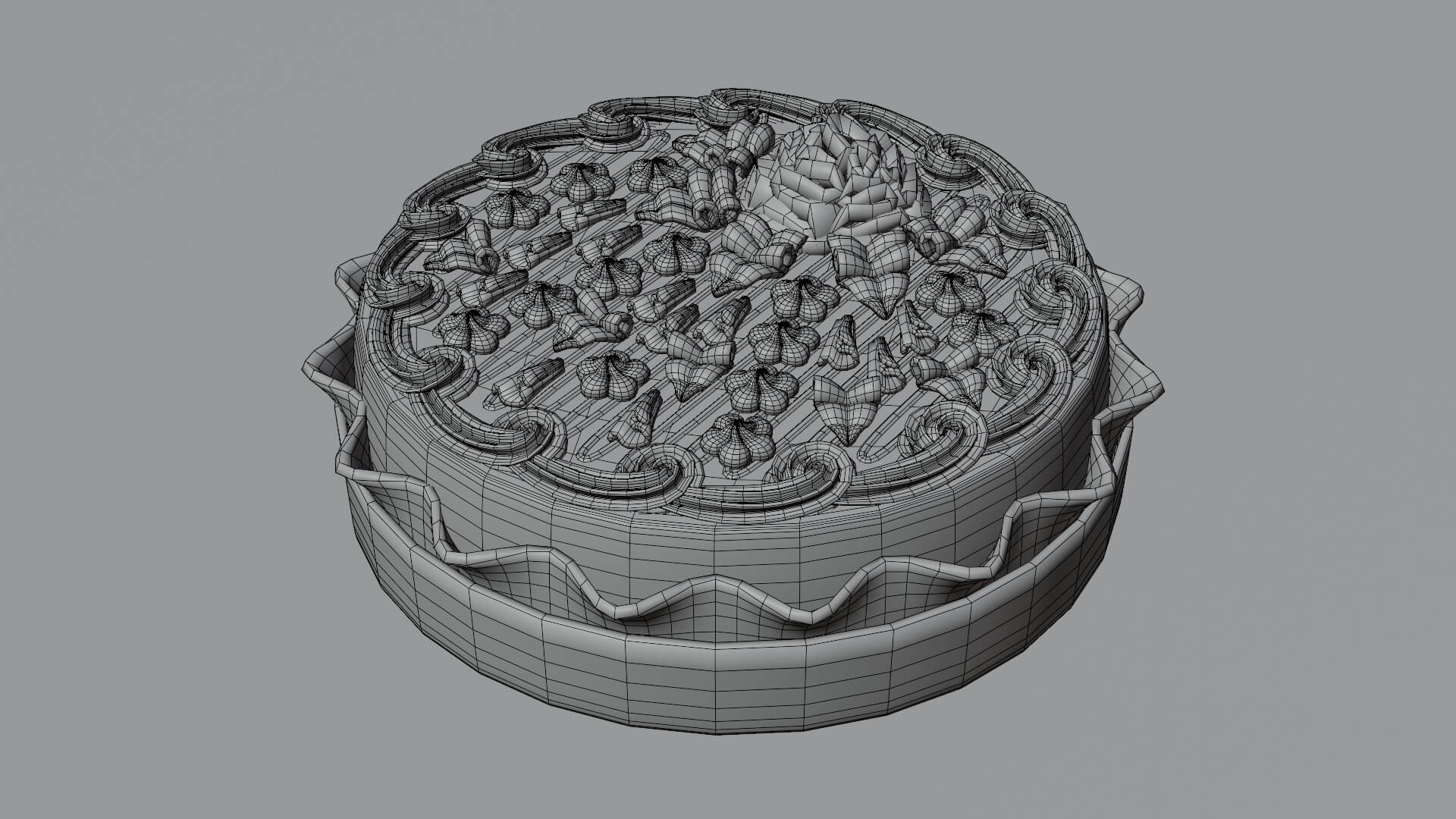 Stylized Kyiv Cake - 3D Model by SoulDELF