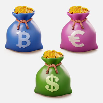 Stylized Money Bag - 3D Model by SoulDELF