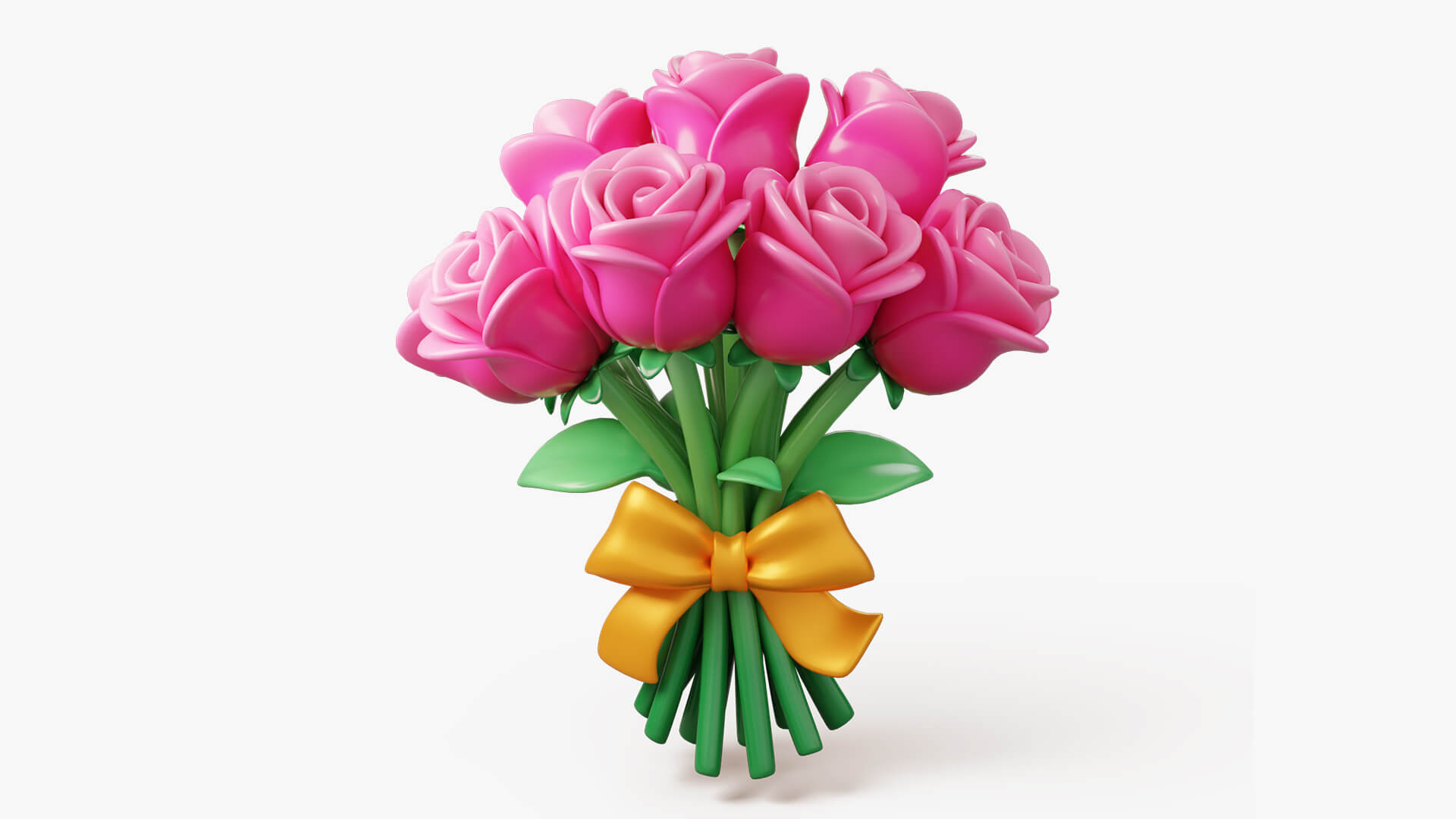 Stylized Rose Bouquet Pack - 3D Model by SoulDELF