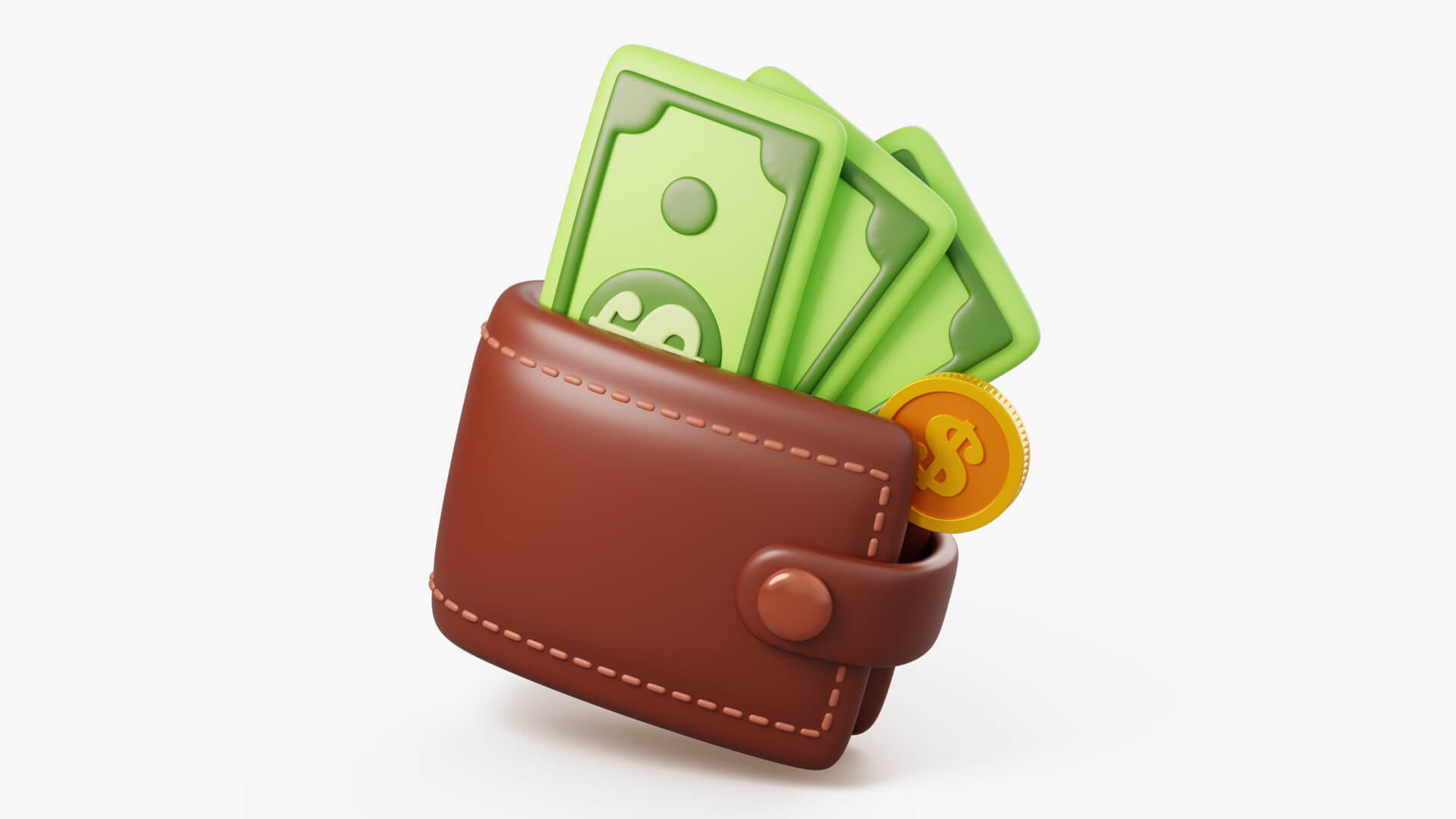 Stylized Wallet with Money - 3D Model by SoulDELF