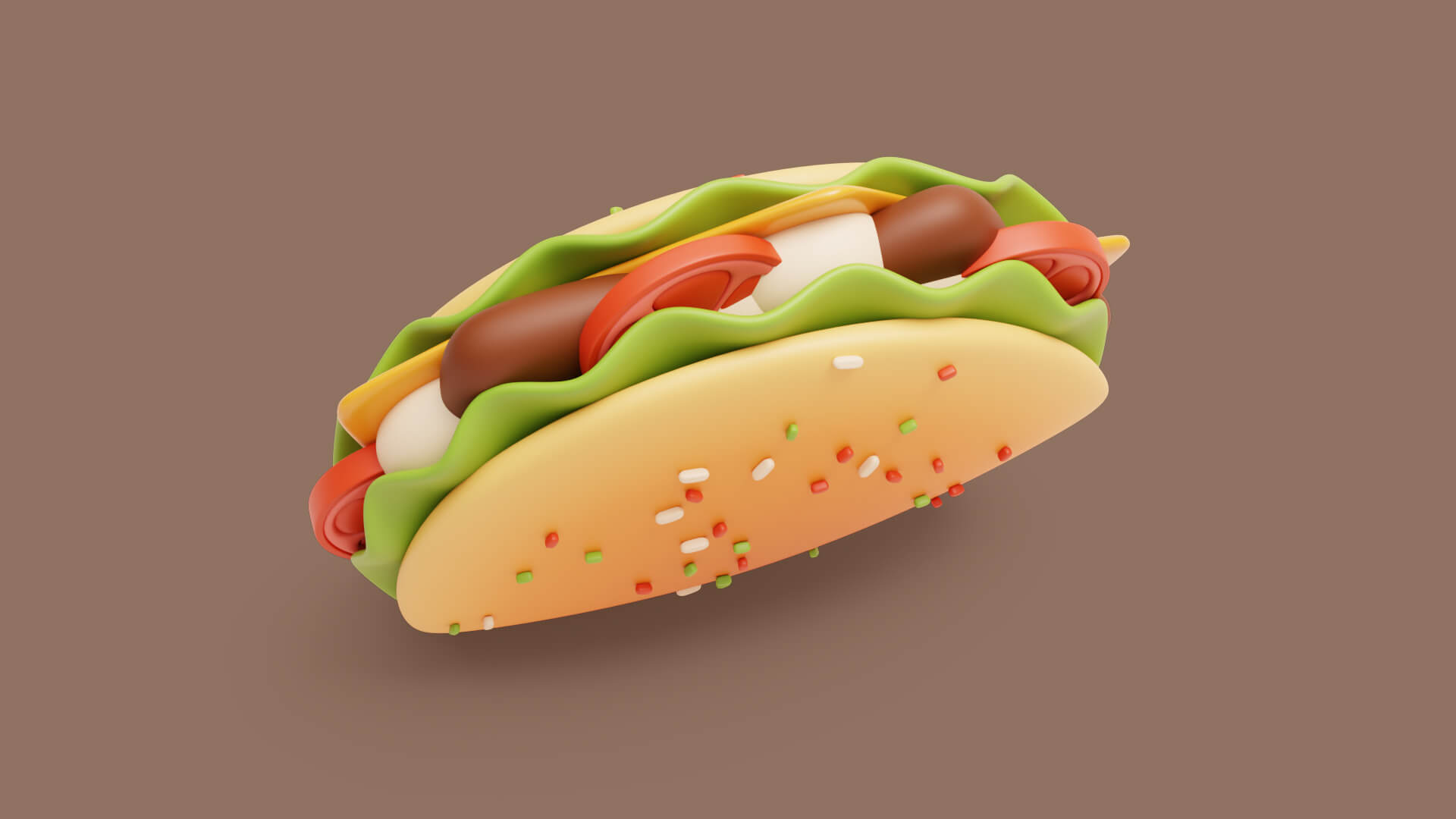 Taco Stylized - 3D Model by SoulDELF