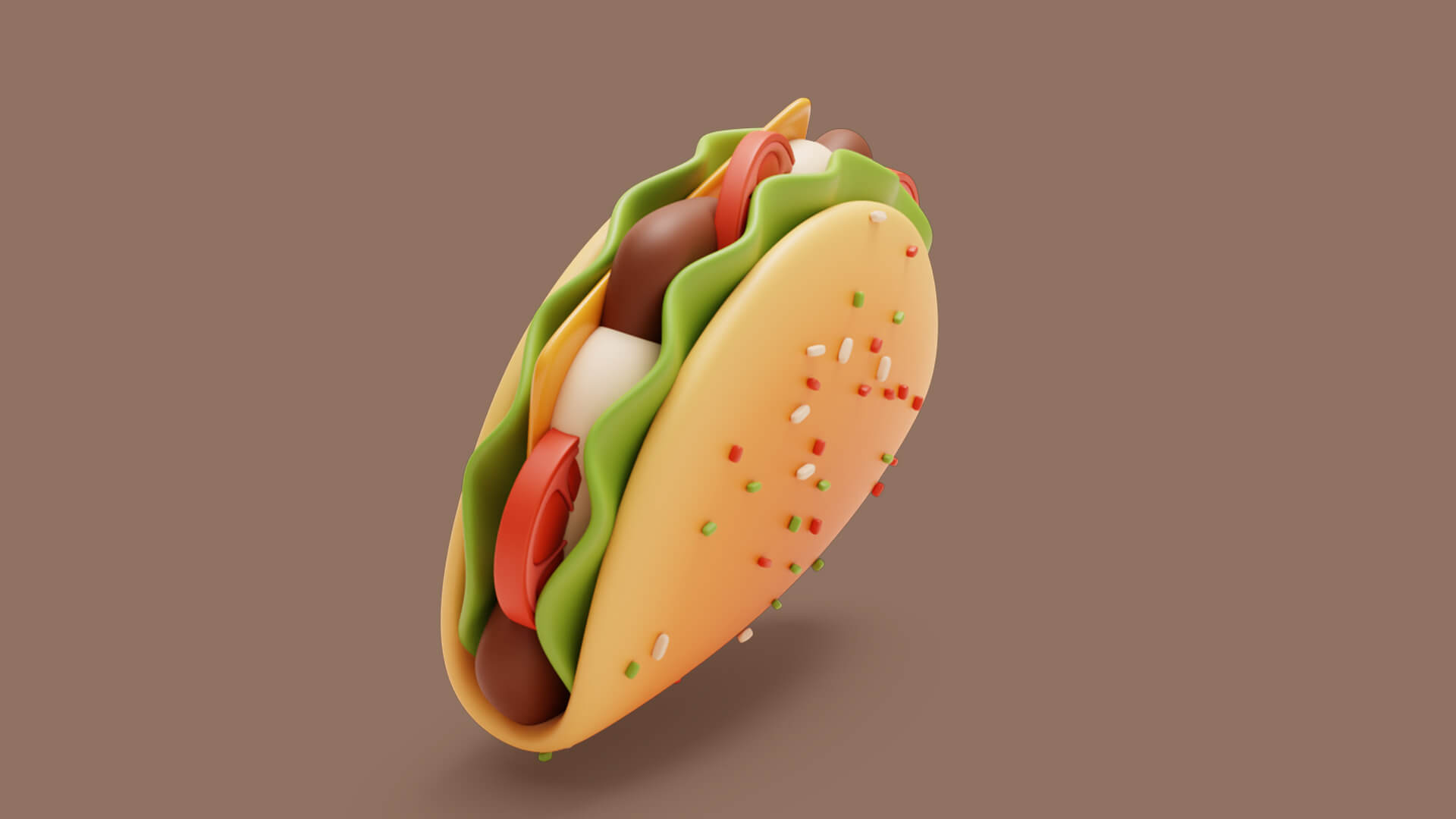 Taco Stylized - 3D Model by SoulDELF