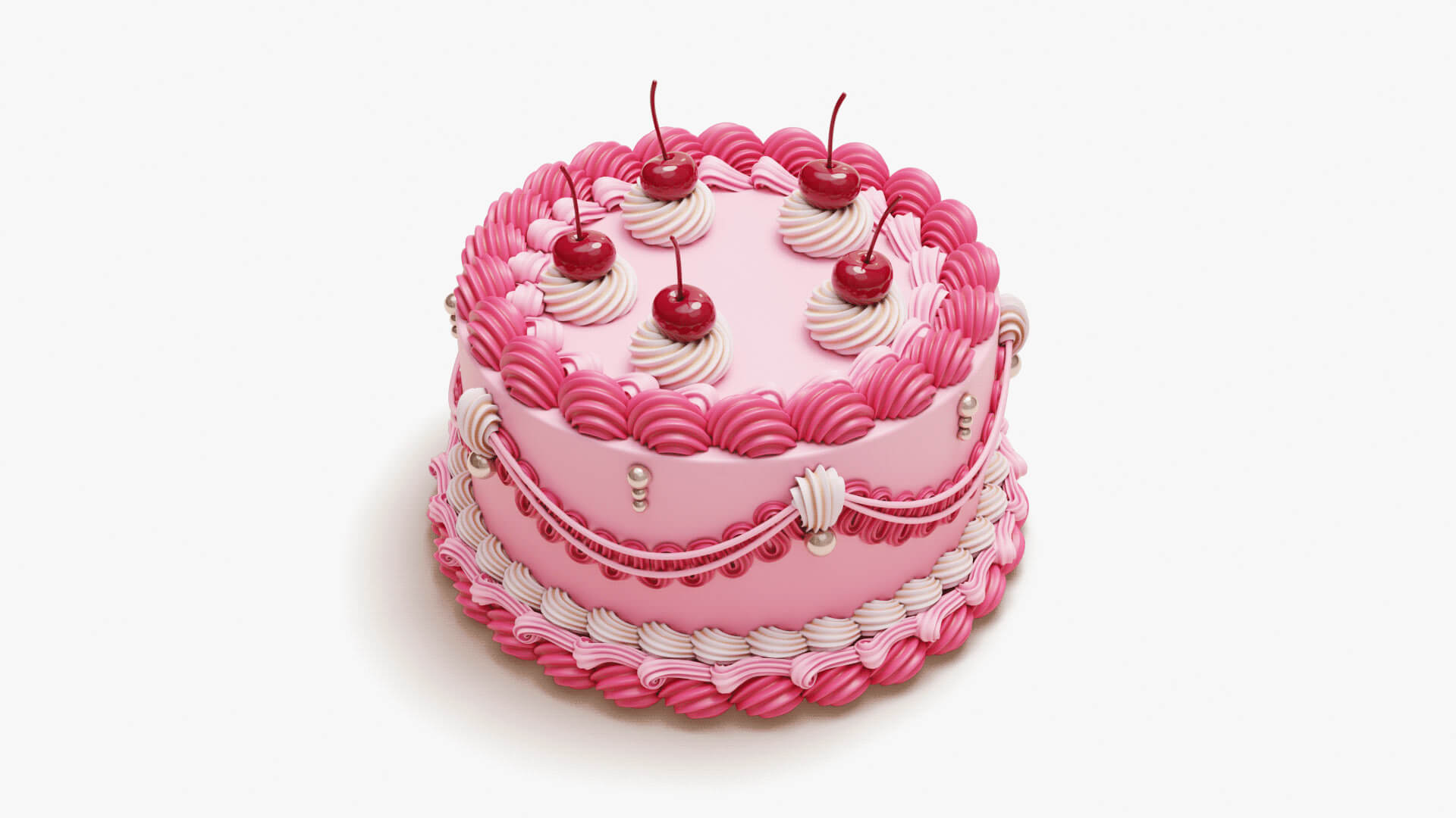 Vintage Cake - 3D Model by SoulDELF