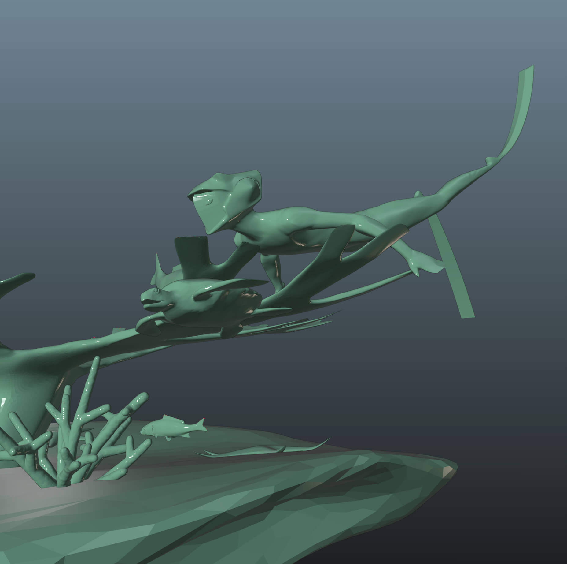 Abzu Diorama - 3D Model by SOULSBORNEWM