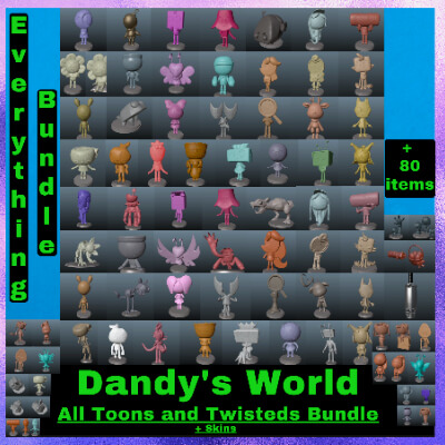 Dandy's World Everything Bundle - 3D Model by SOULSBORNEWM
