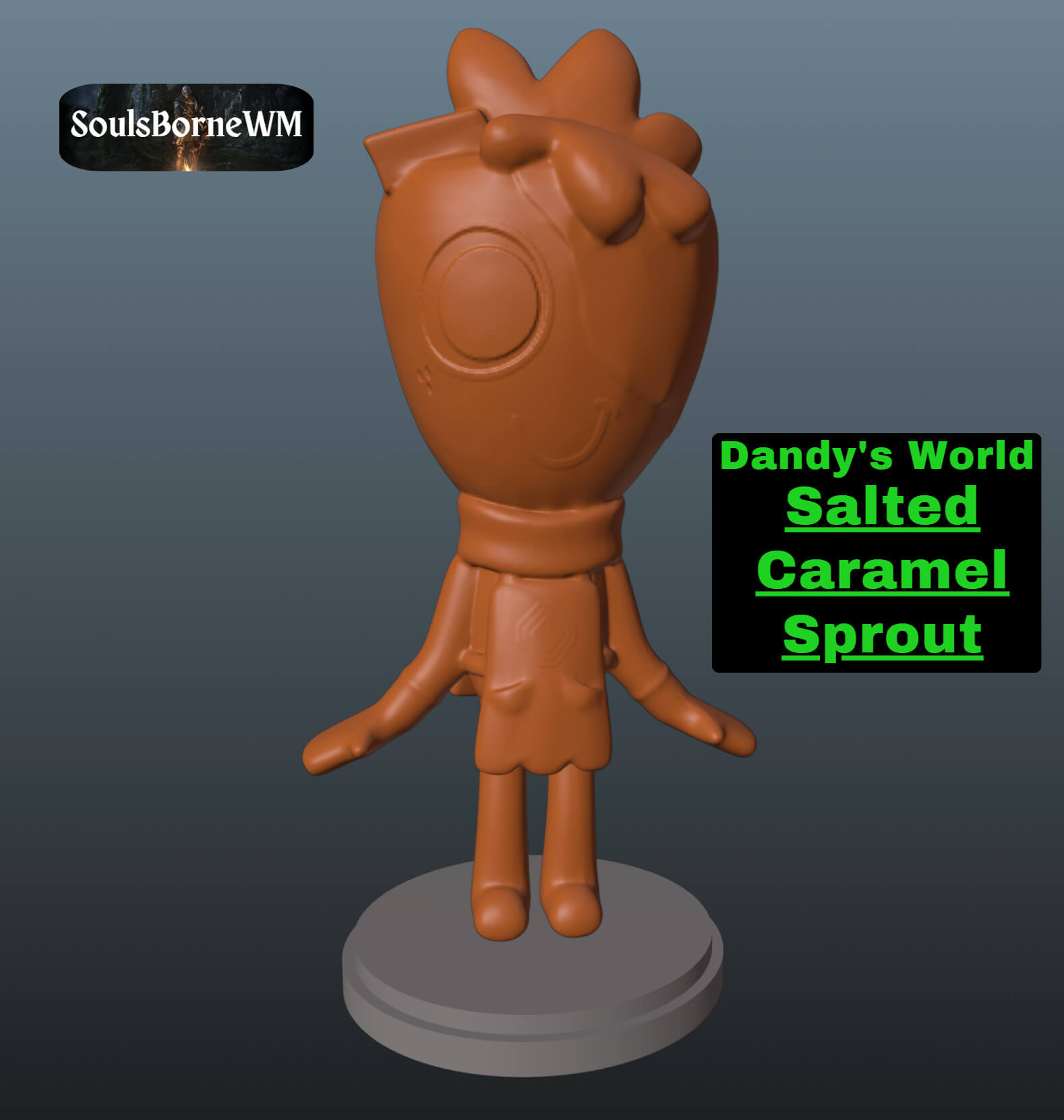 Dandy's World Skin Salted Caramel Sprout - 3D Model by SOULSBORNEWM