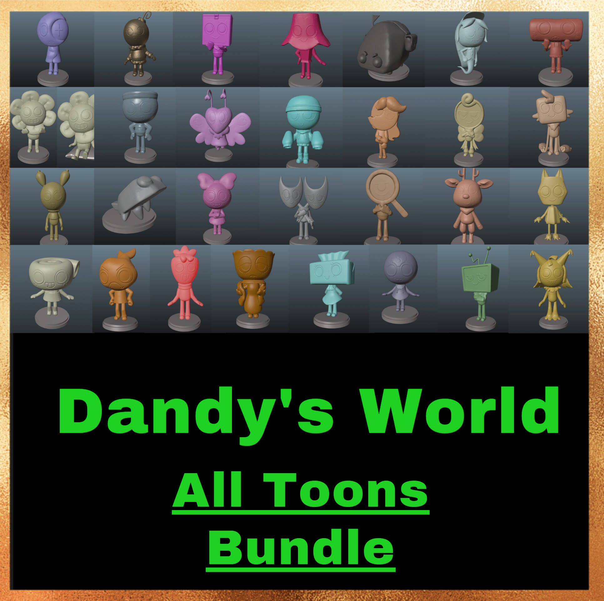 Dandy's World Toons Bundle - 3D Model by SOULSBORNEWM