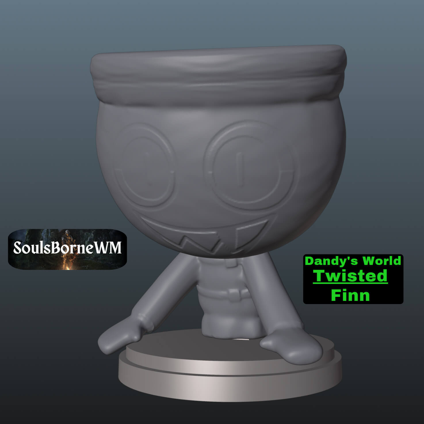 Dandy's World Twisted Finn - 3D Model by SOULSBORNEWM