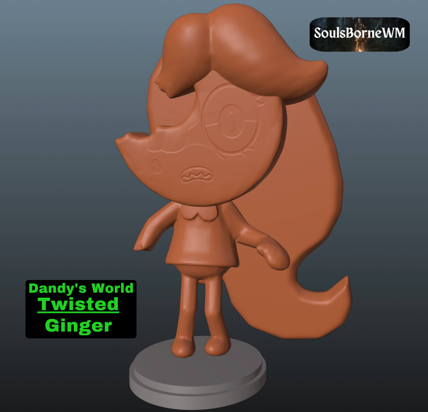 Dandy's World Twisted Ginger - 3D Model by SOULSBORNEWM