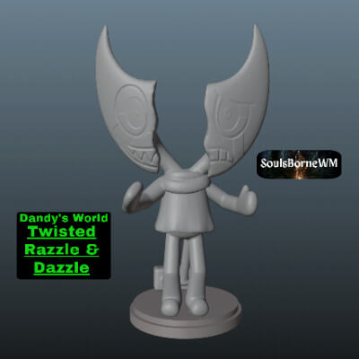 Dandy's World Twisted Razzle & Dazzle - 3D Model by SOULSBORNEWM